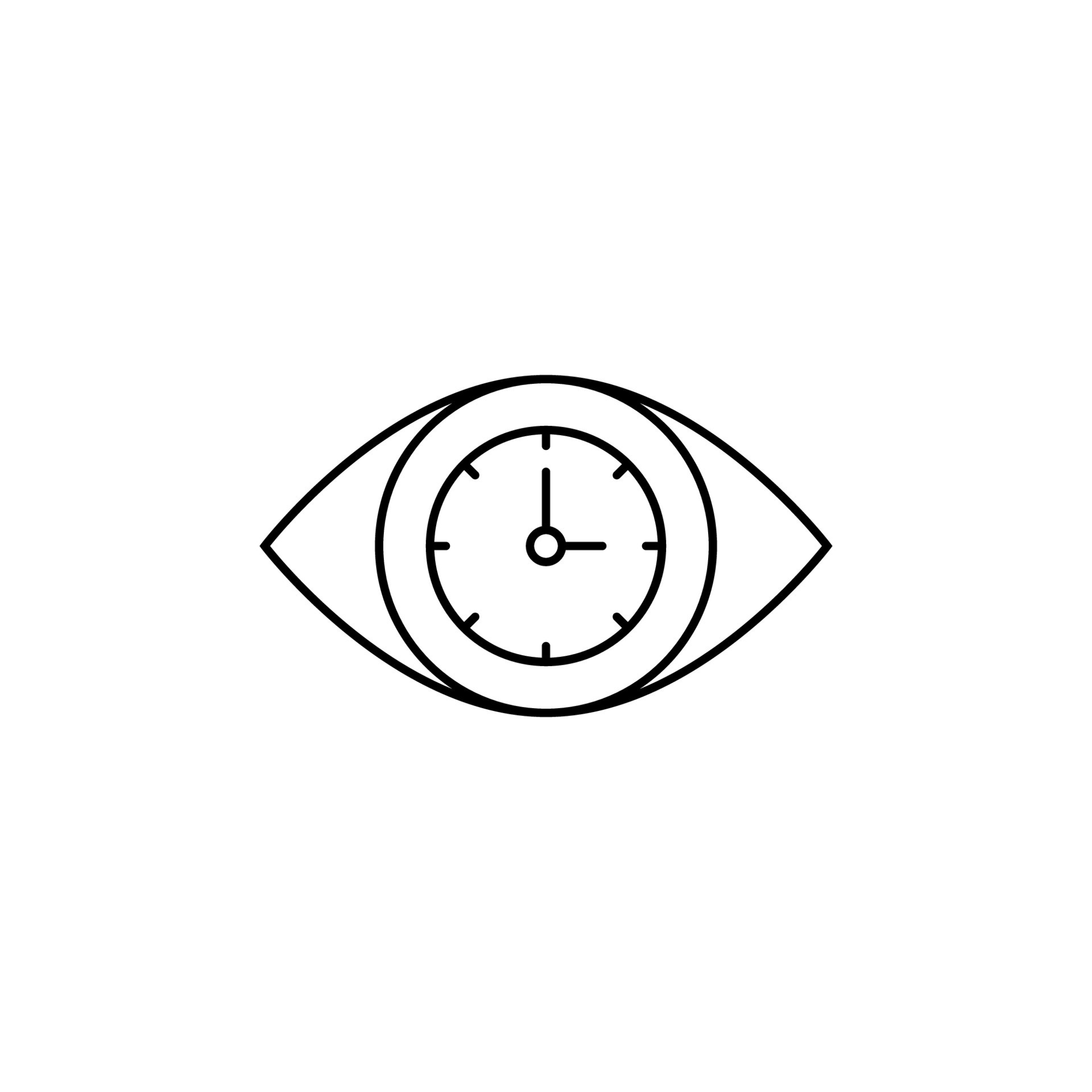 Eye, time, clock, work vector icon 22798614 Vector Art at Vecteezy