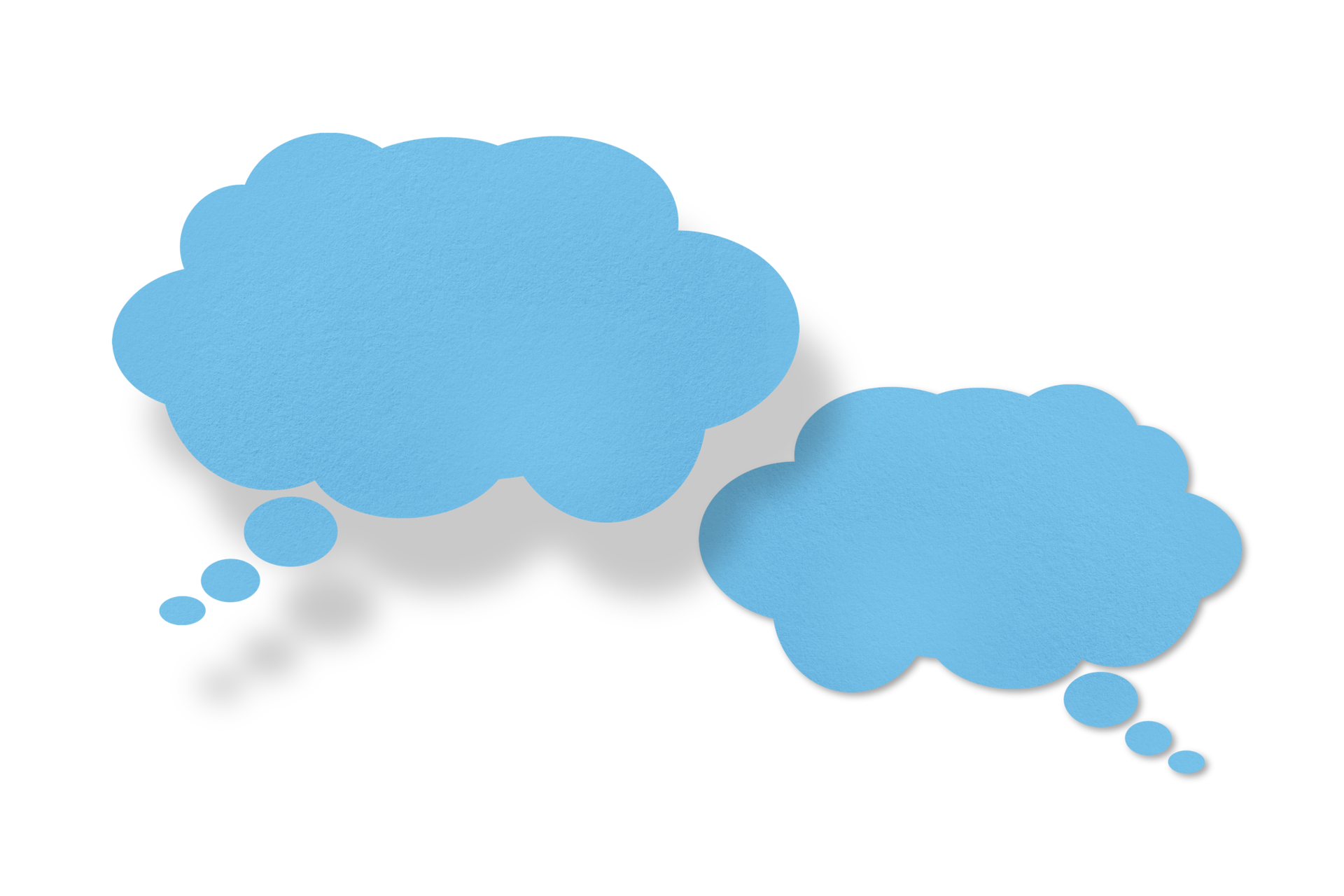 Blue Thought Bubble Png