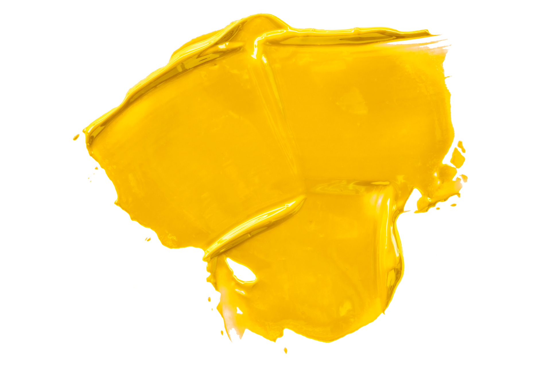 brilhante amarelo escova isolado em transparente fundo amarelo aguarela png 22804888 PNG