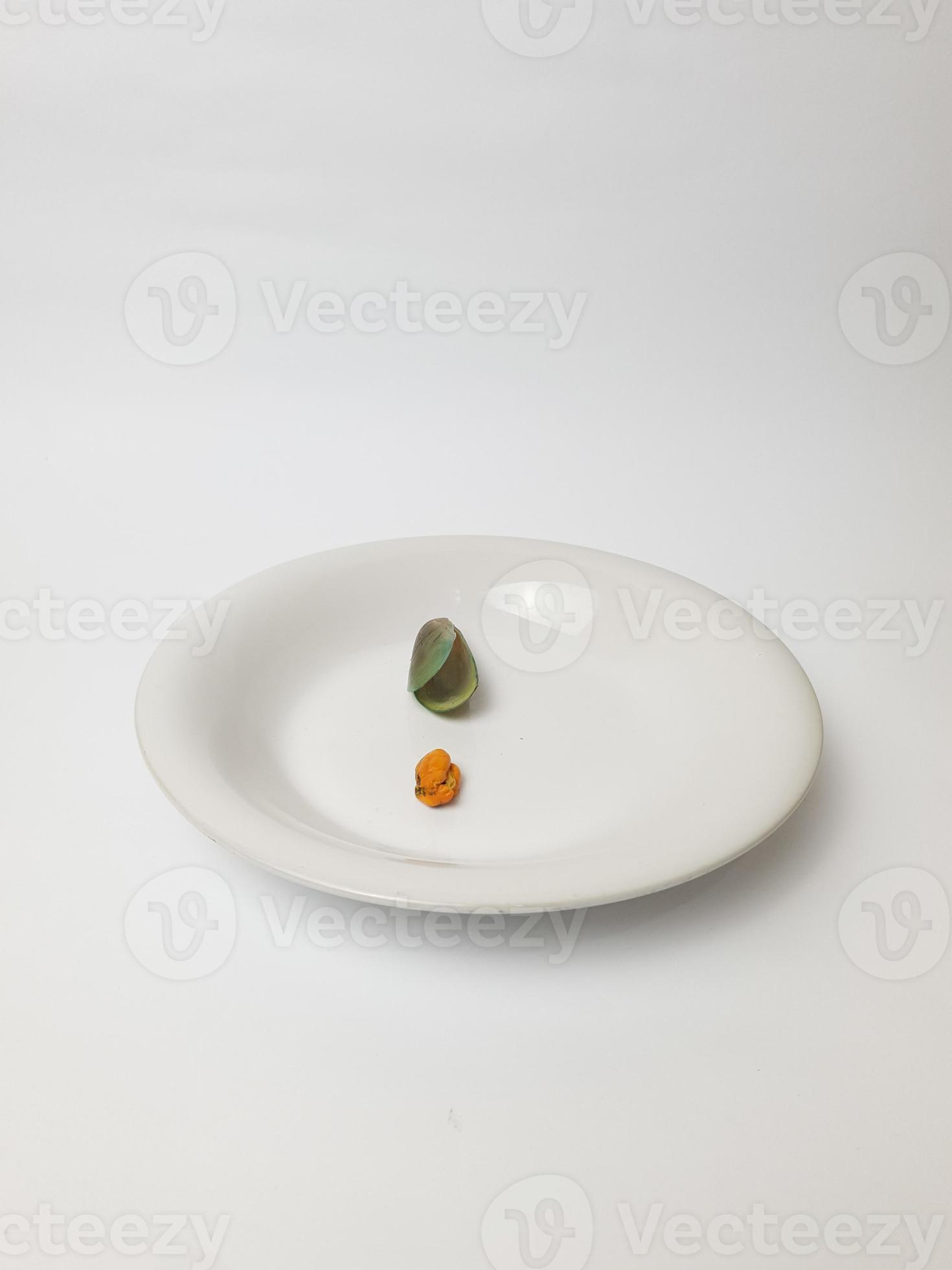 Green Mussel On A Plate On A White Background Fresh New Zealand Mussel Or Perna Canaliculus On