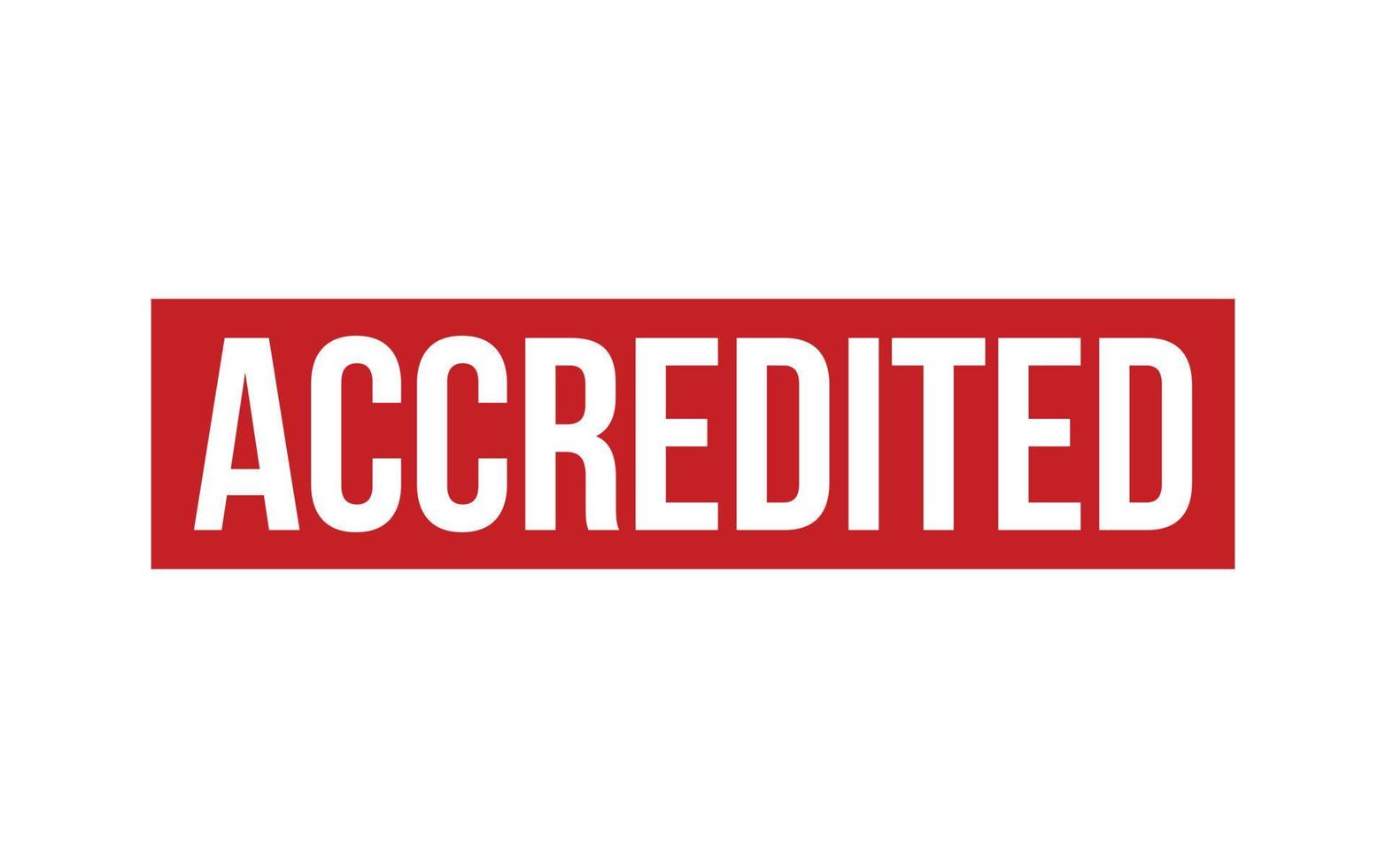 Accredited Rubber Stamp Seal Vector 22815652 Vector Art at Vecteezy