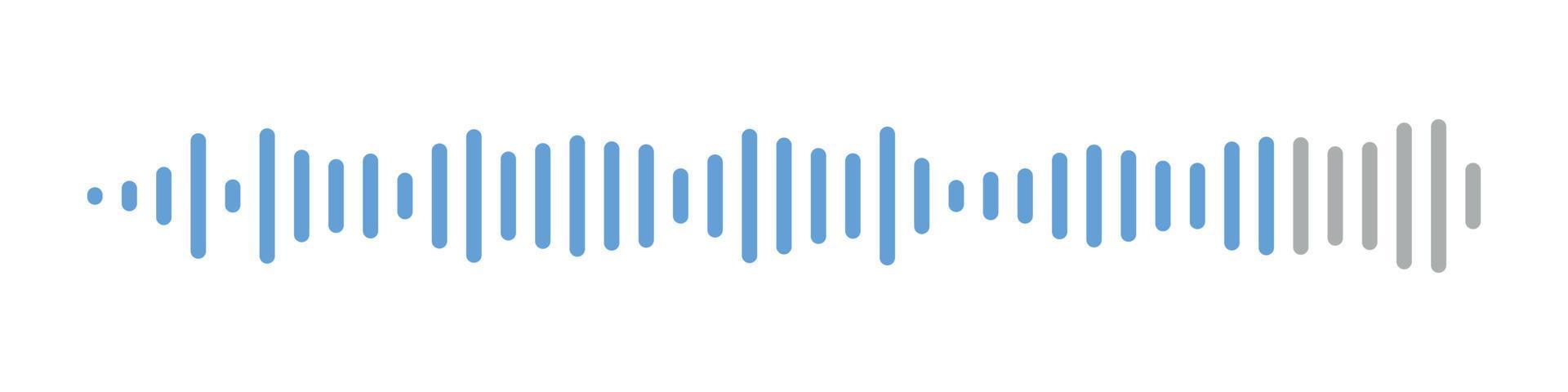 Sound Waves Message Set Voice Audio Messages Collection Spectrum Noise Graphic Vector