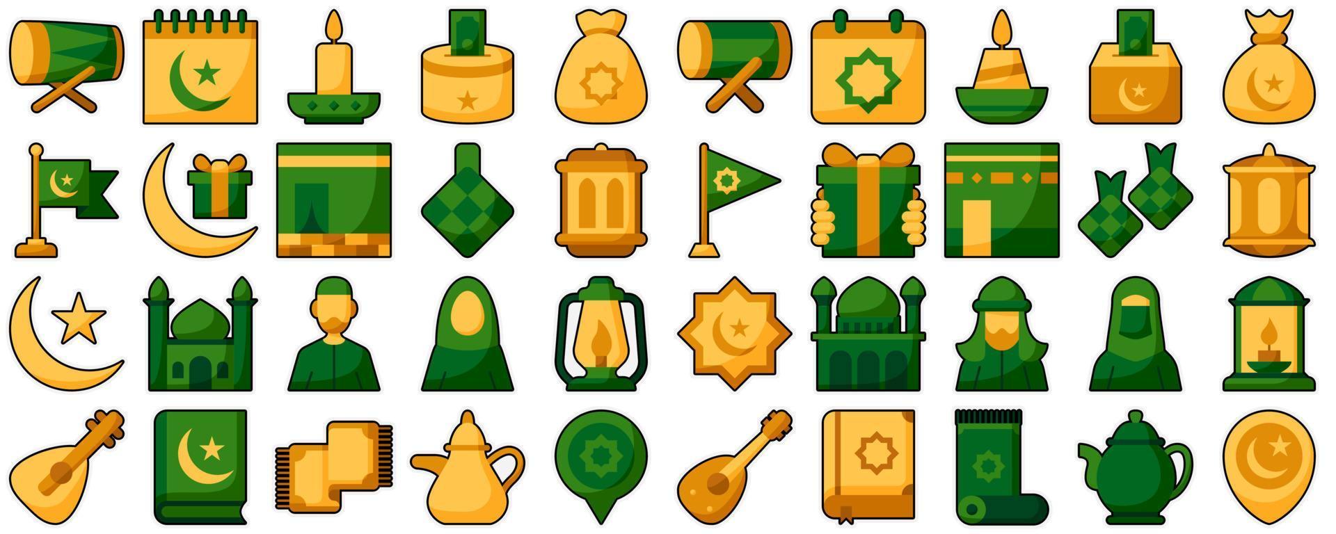 Ramadan in flat style isolated 22820022 Vector Art at Vecteezy