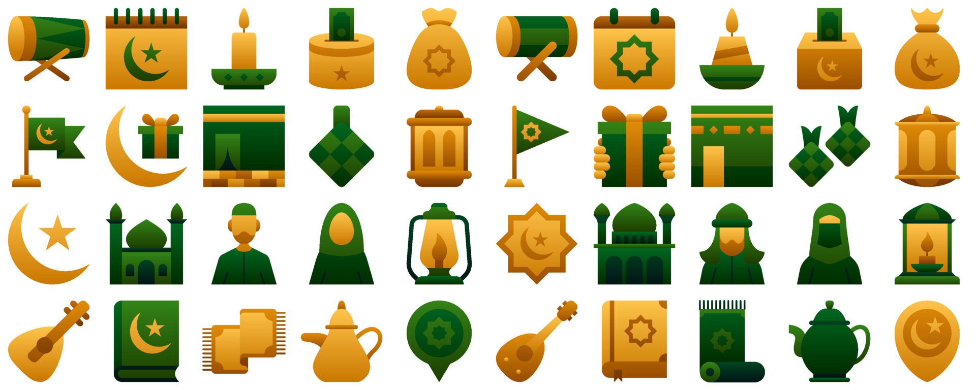 Ramadan in flat style isolated 22820023 Vector Art at Vecteezy