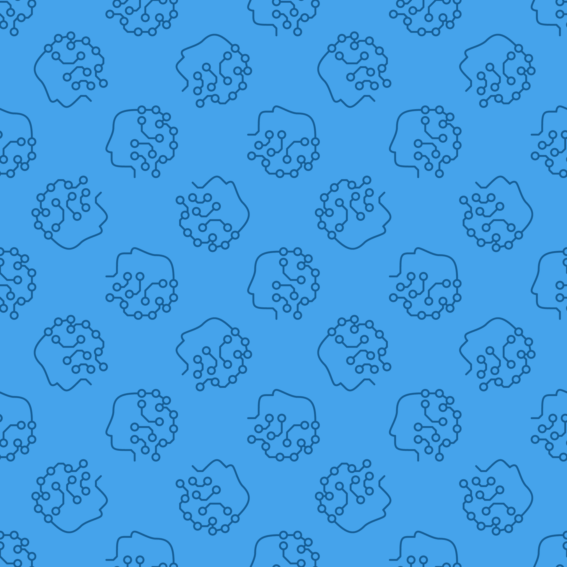 Machine Learning Robot Head Vector Ml Blue Line Seamless Pattern 22821337 Vector Art At Vecteezy