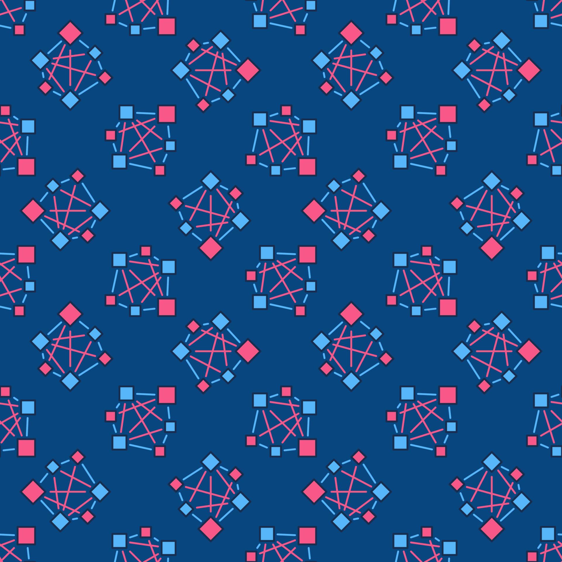Neural Network Deep Learning Vector Colored Seamless Pattern 22821354
