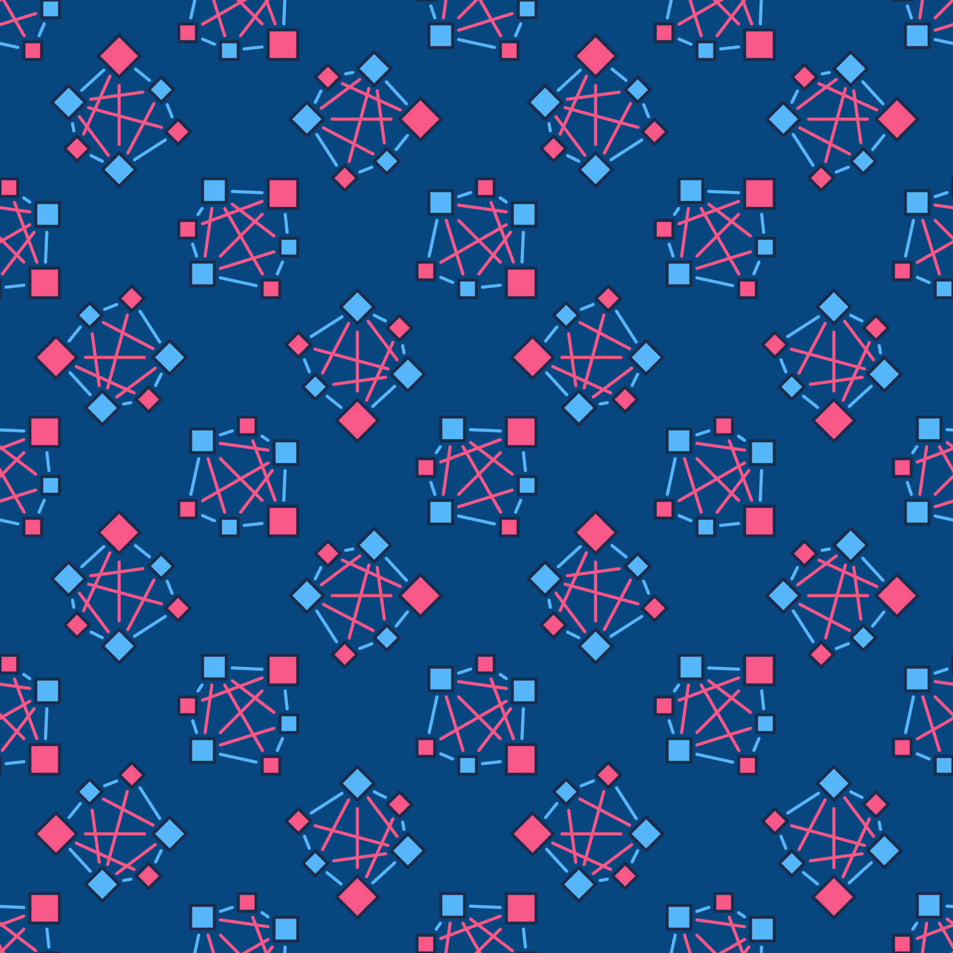 Neural Network Deep Learning Vector Colored Seamless Pattern 22821354