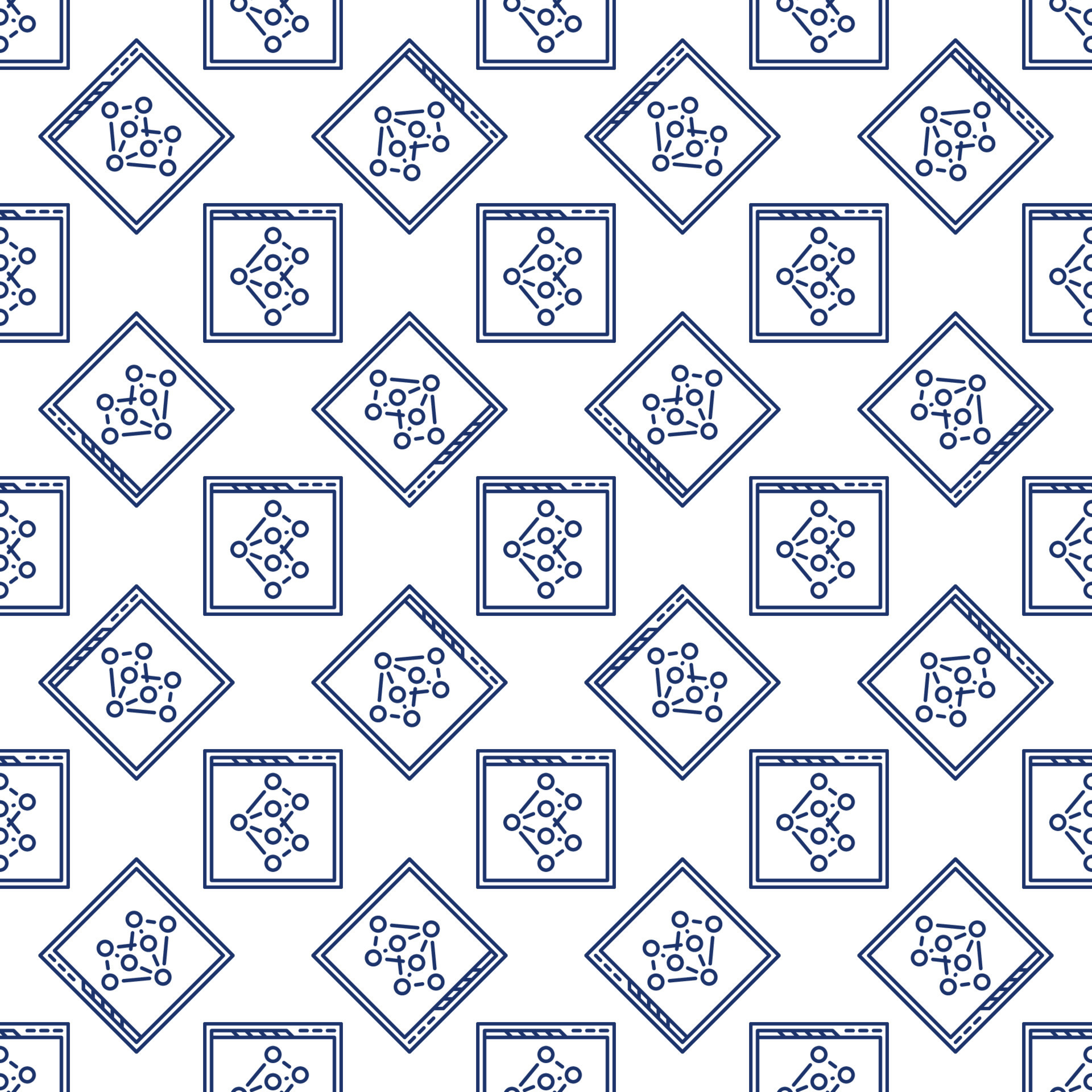 Neural Network In Web Browser Vector Line Seamless Pattern 22821377