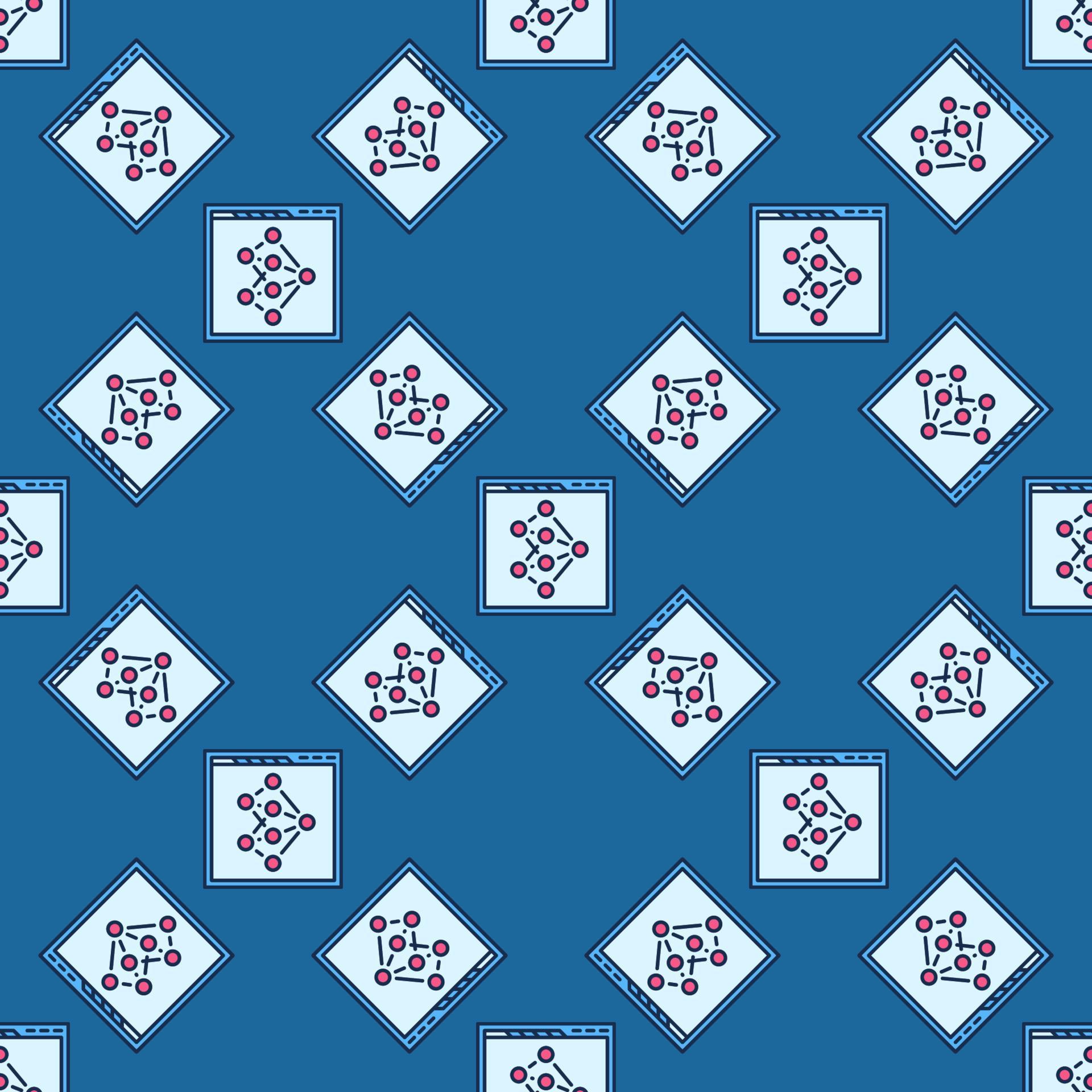 Web Browser With Neural Network Vector Colored Seamless Pattern 22821411 Vector Art At Vecteezy