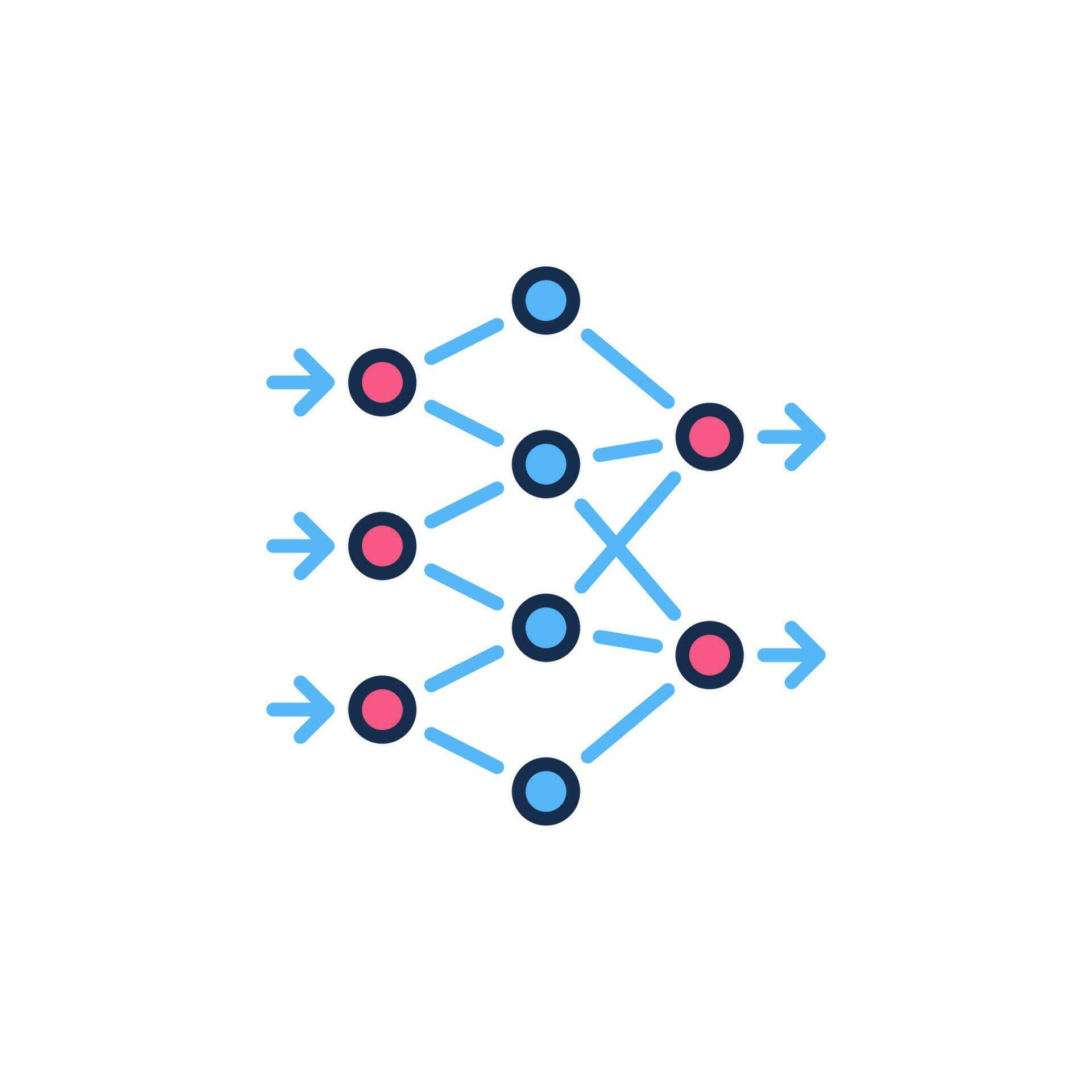 Artificial Neural Networks vector concept colored icon 22821429 Vector ...