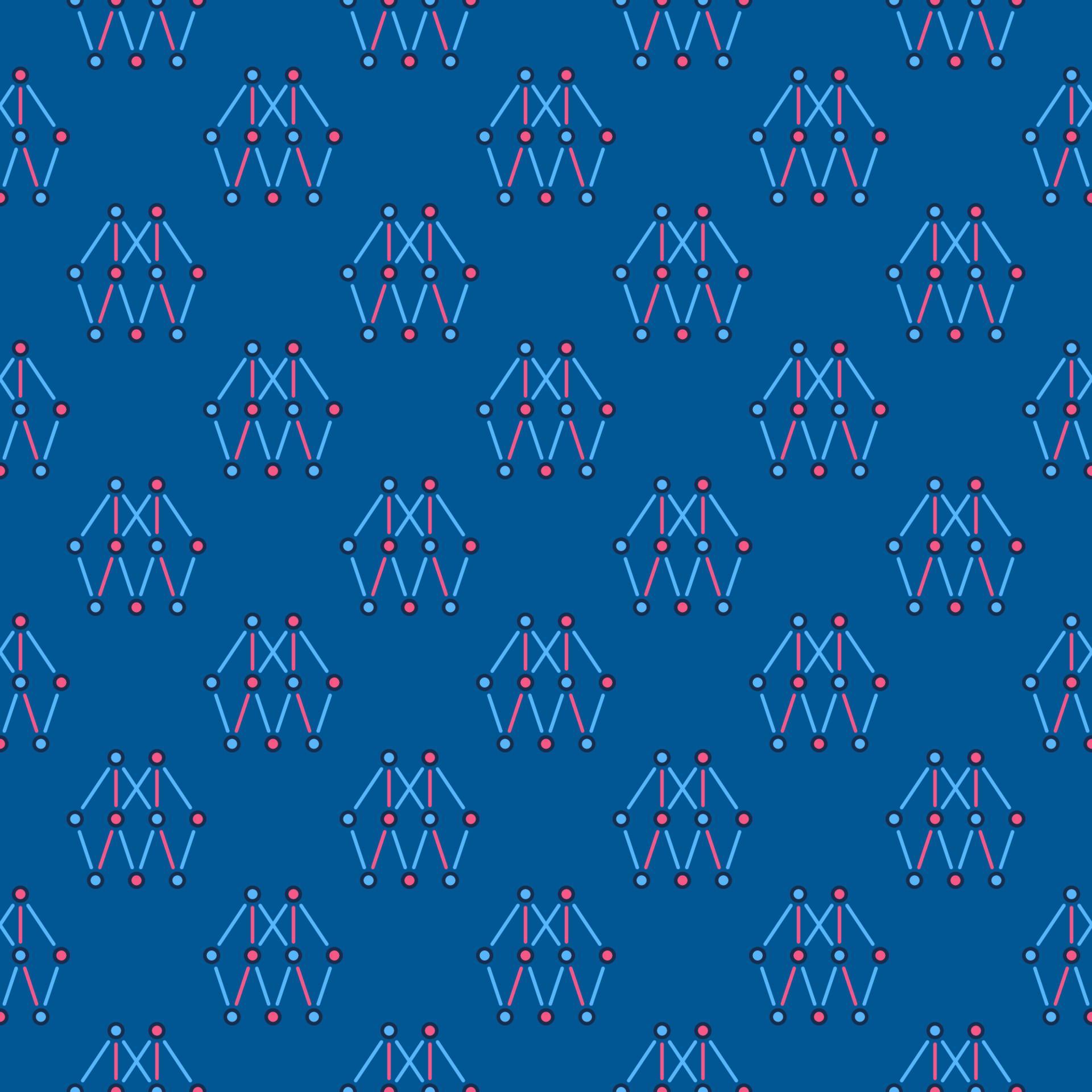 Ai Neural Network Vector Concept Colored Seamless Pattern 22821547 Vector Art At Vecteezy