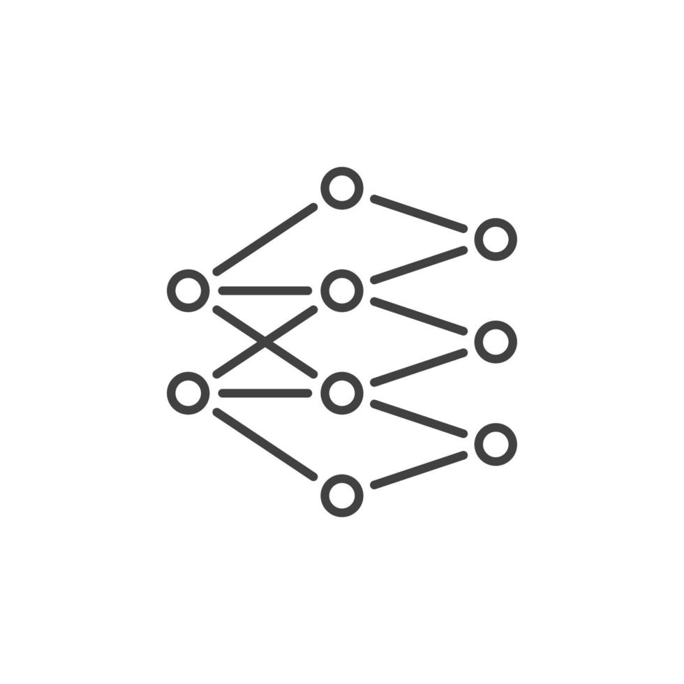 AI Neural Networks Tech vector concept minimal outline icon 22821550 ... AI Neural Networks Tech vector concept minimal outline icon 22821550 ...