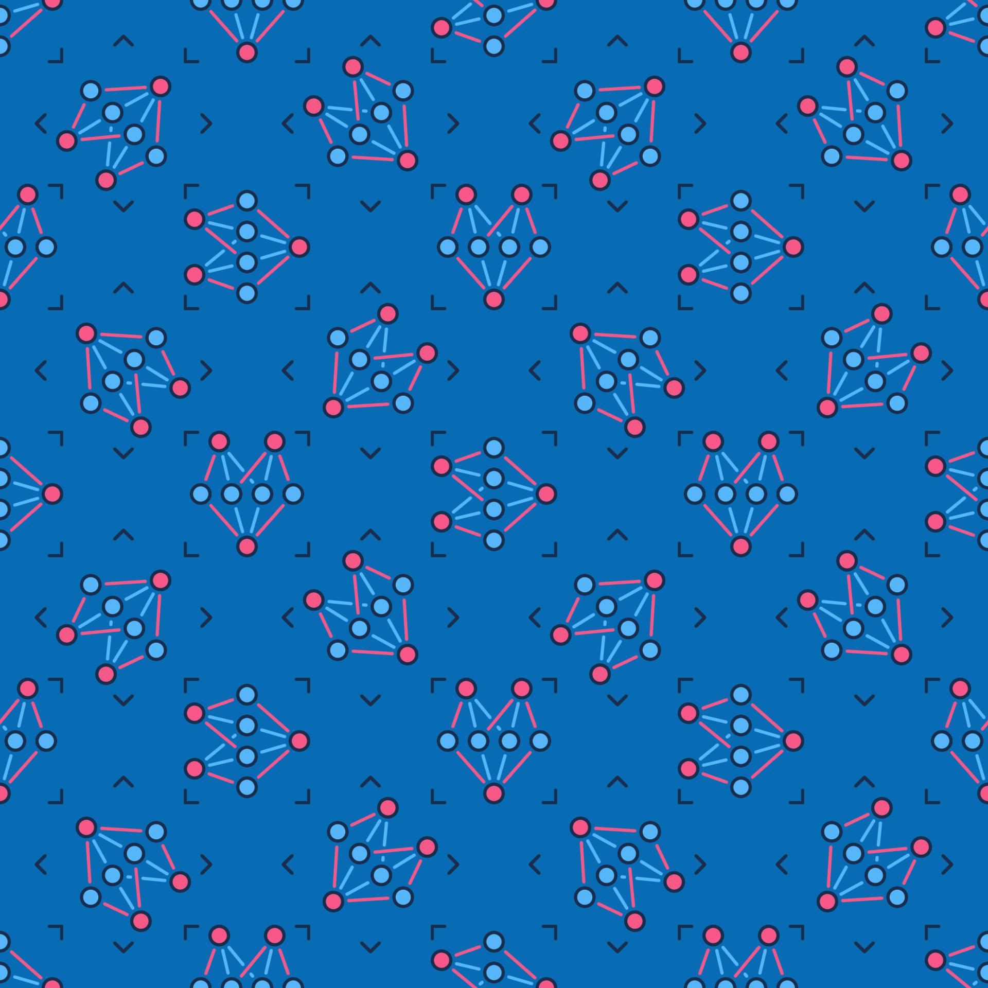 Ai Neural Network Technology Vector Colored Seamless Pattern 22821555