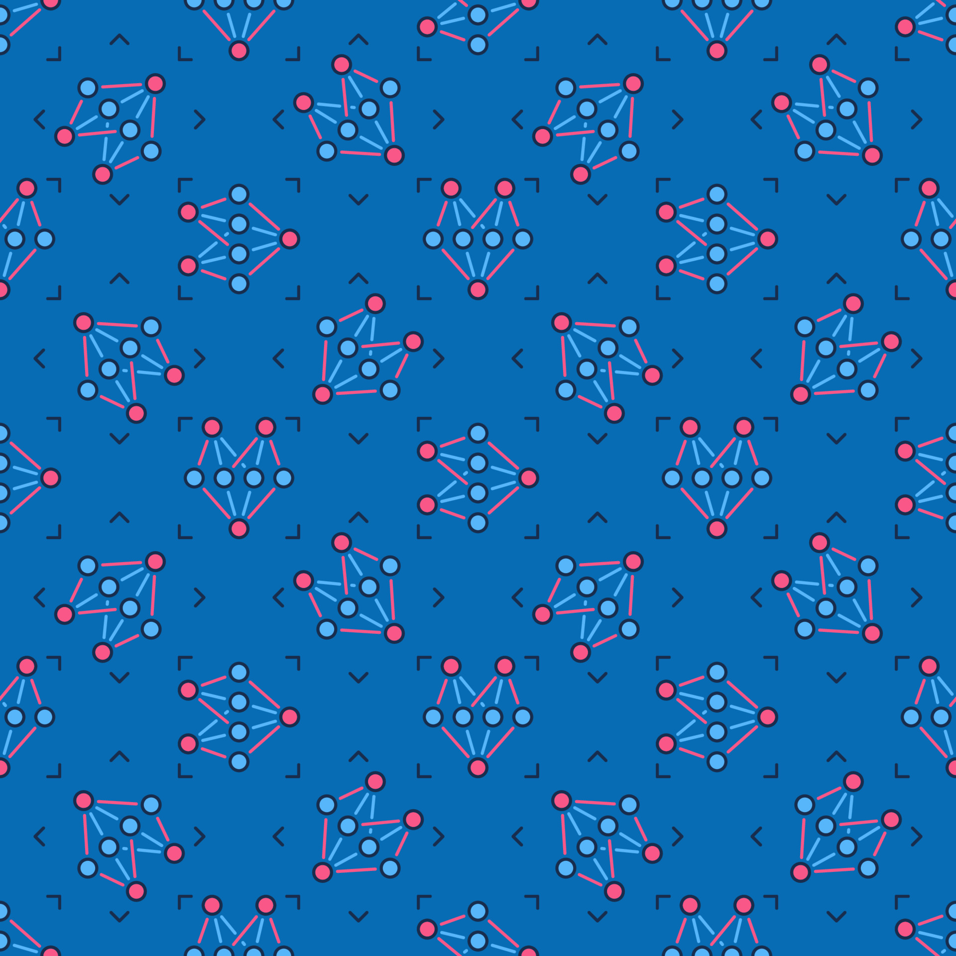 Ai Neural Network Technology Vector Colored Seamless Pattern 22821555