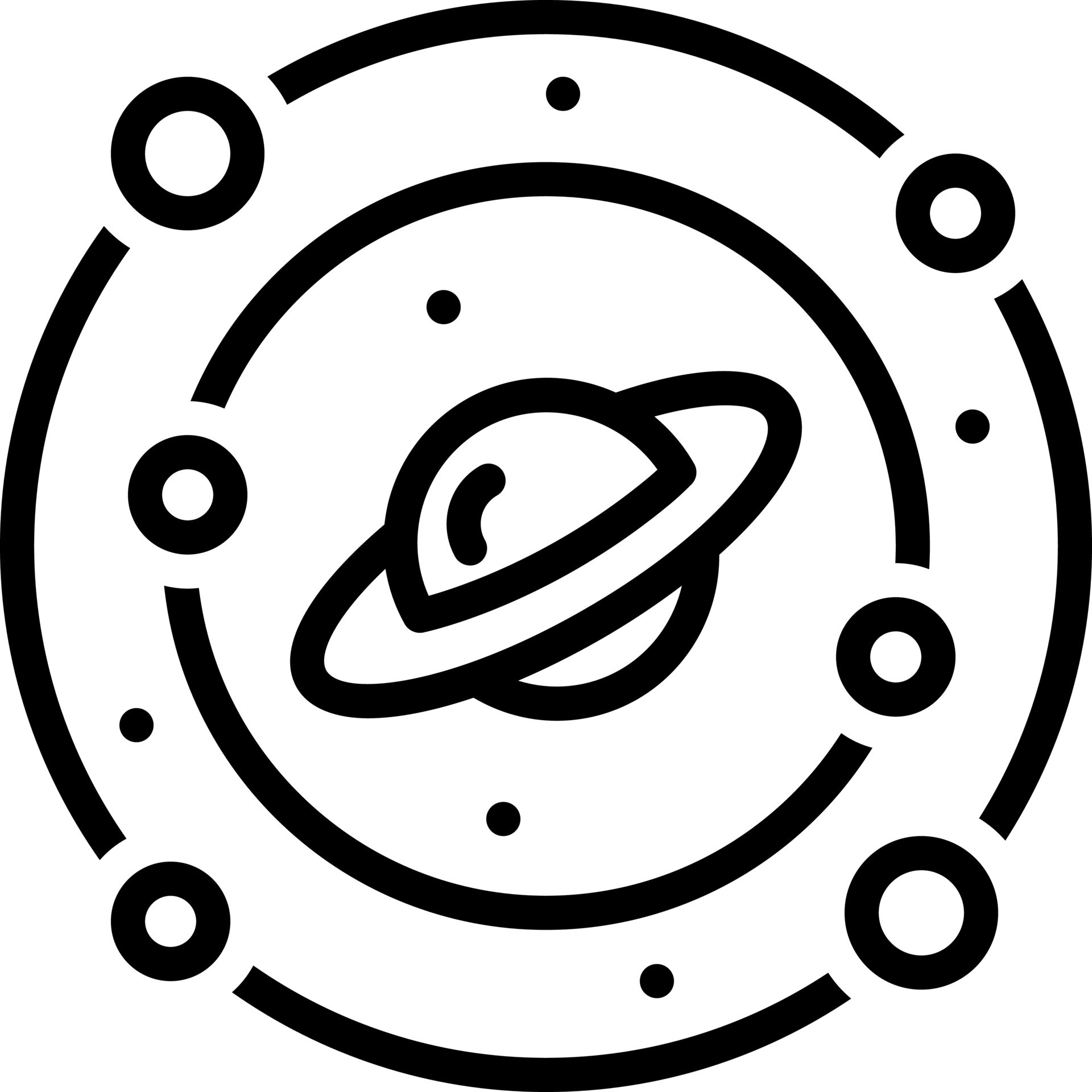 line icon for planet 22821671 Vector Art at Vecteezy