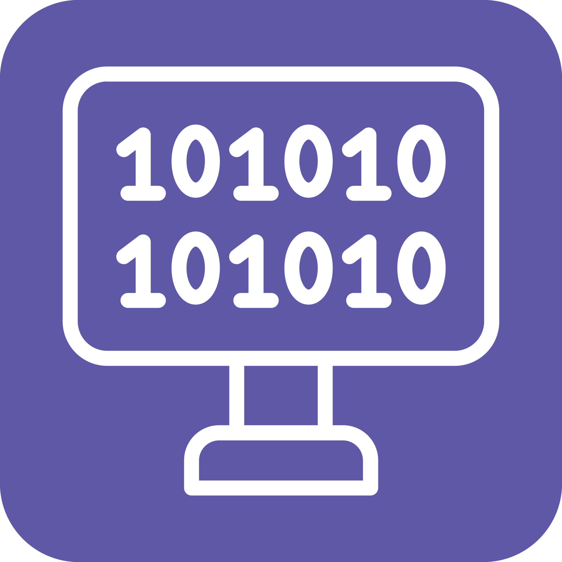 Binary Code Icon Vector Design 22824132 Vector Art At Vecteezy