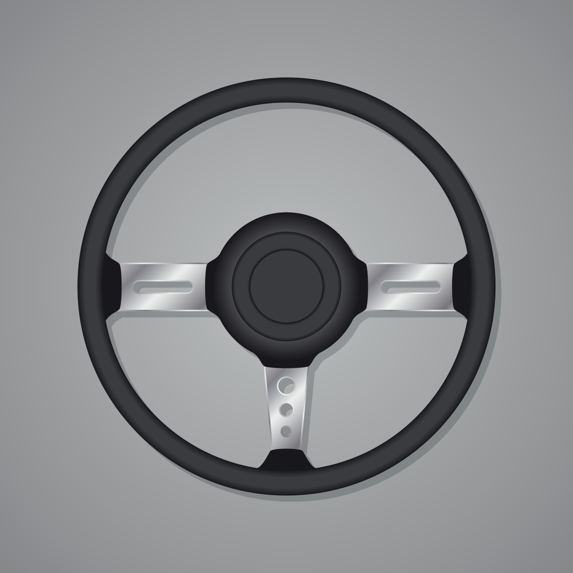 Vector Image Of A Steering Wheel 22824304 Vector Art at Vecteezy