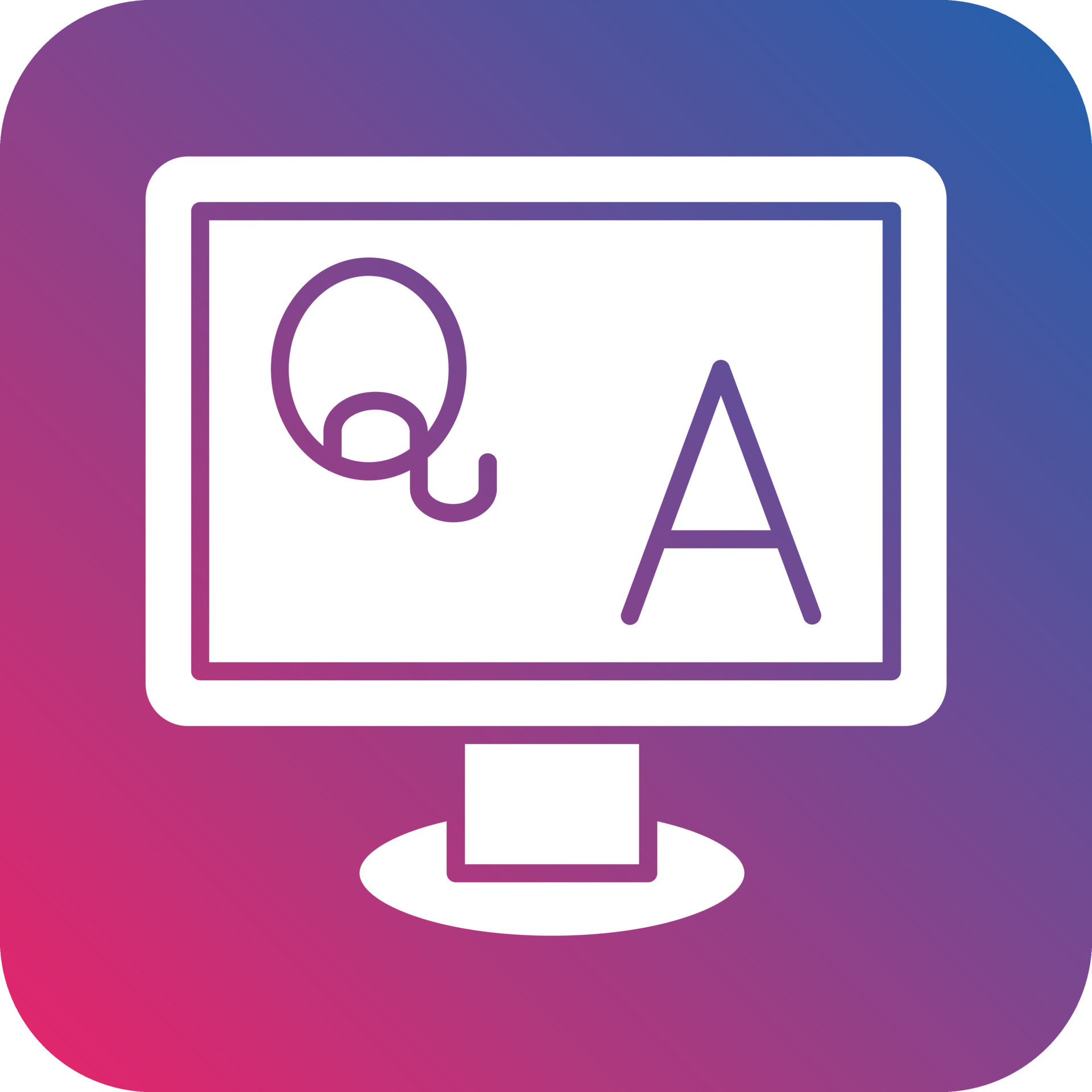 QA Icon Vector Design 22824509 Vector Art at Vecteezy