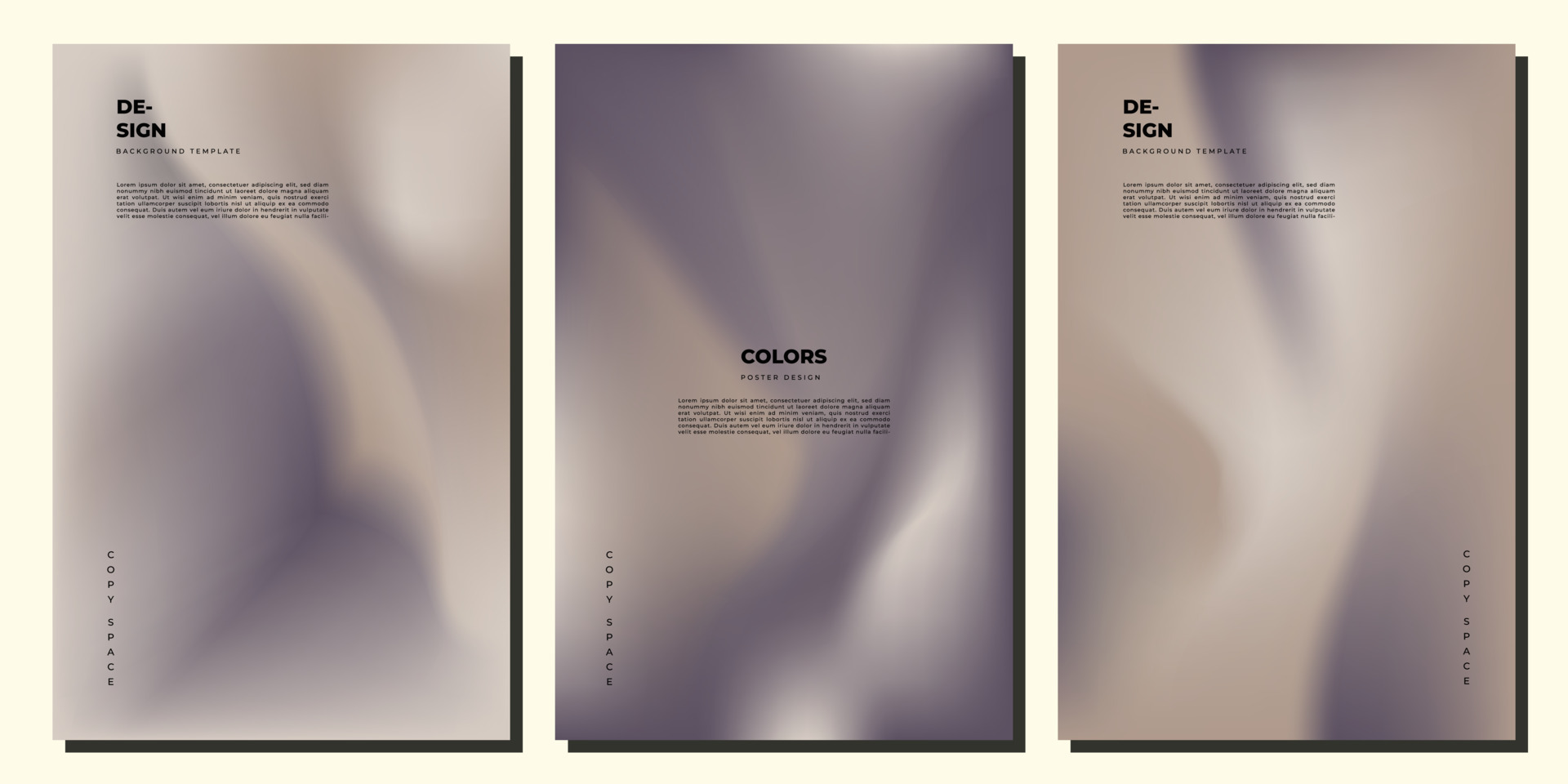 Abstract Colors Gradient Mesh Brochure Design Copy Space Set 22825482