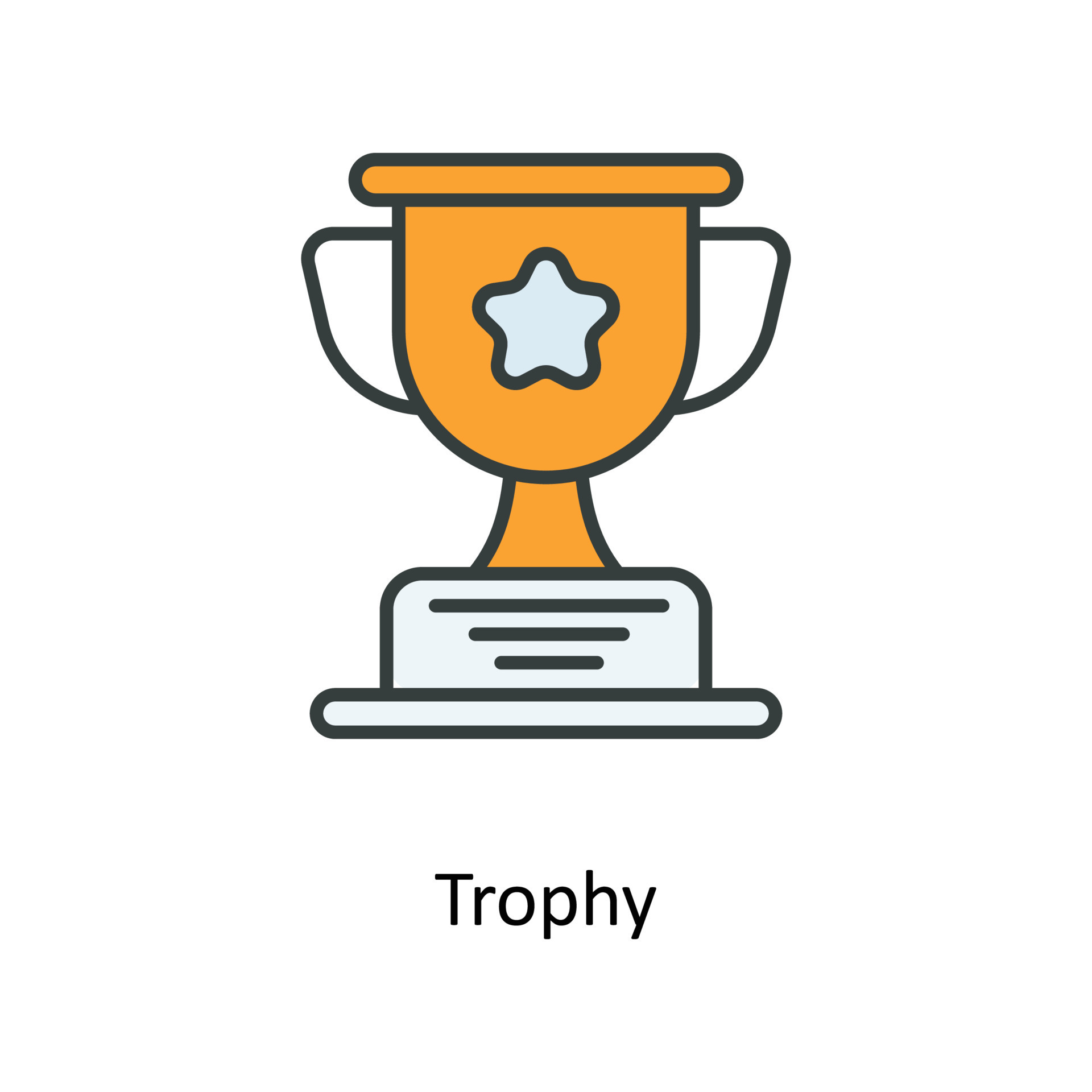 Trophy Vector Fill outline Icons. Simple stock illustration stock ... Trophy Vector Fill outline Icons. Simple stock illustration stock ...