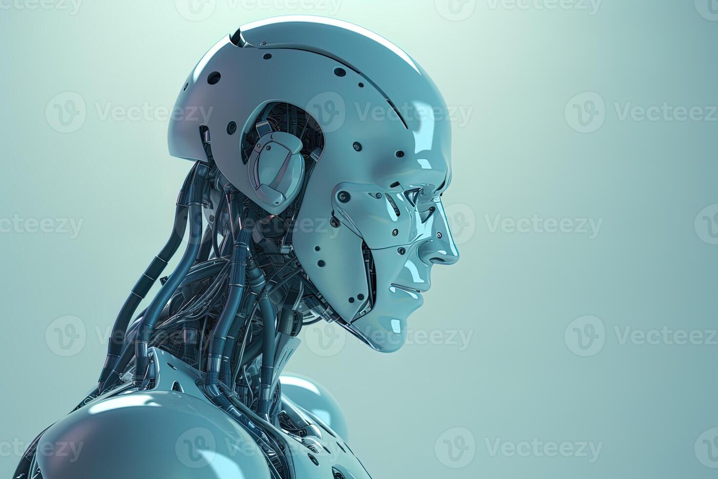 3d rendering artificial intelligence robot cyborg. 22827054 Stock Photo ...