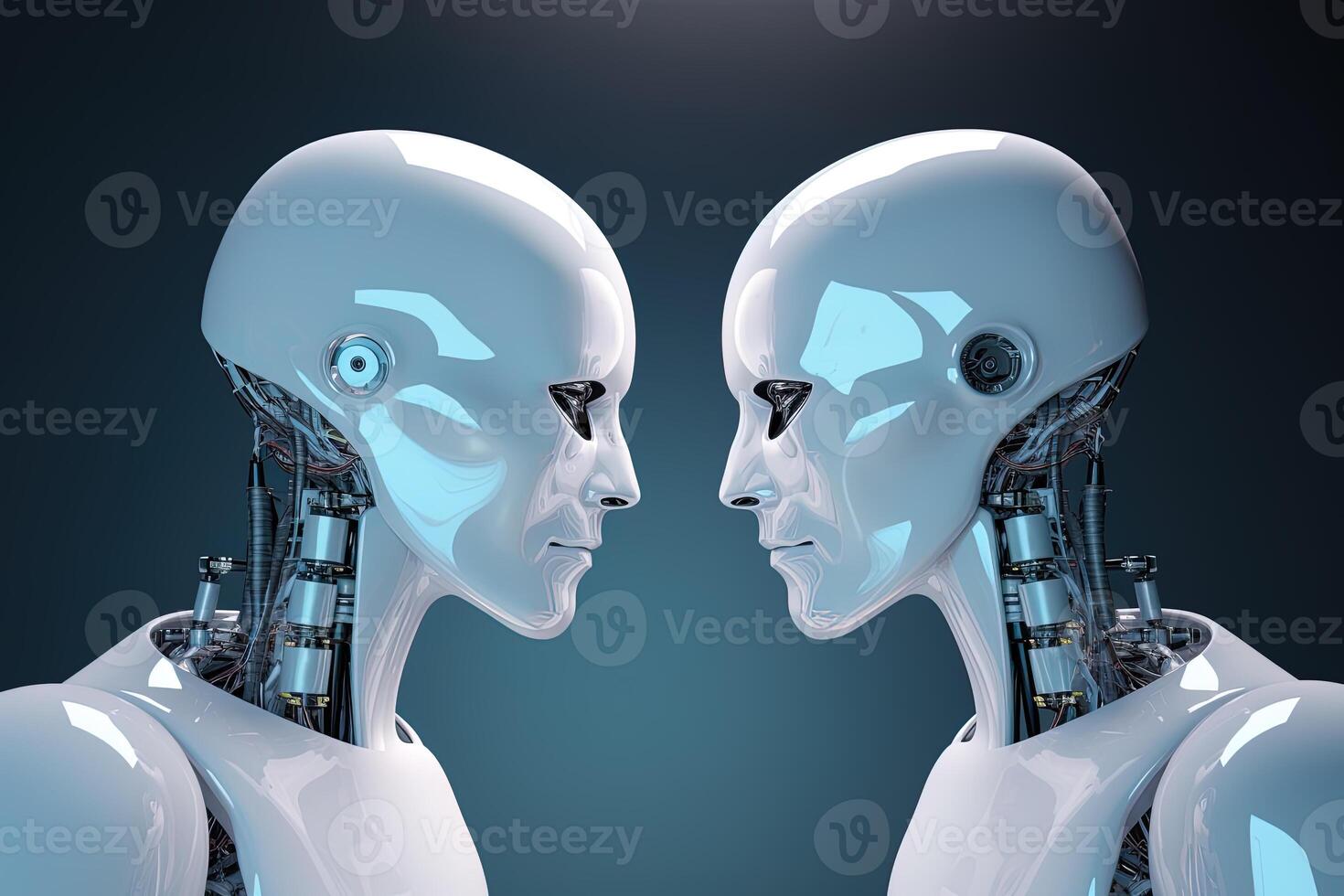 3d rendering artificial intelligence robot cyborg. 22827056 Stock Photo ...