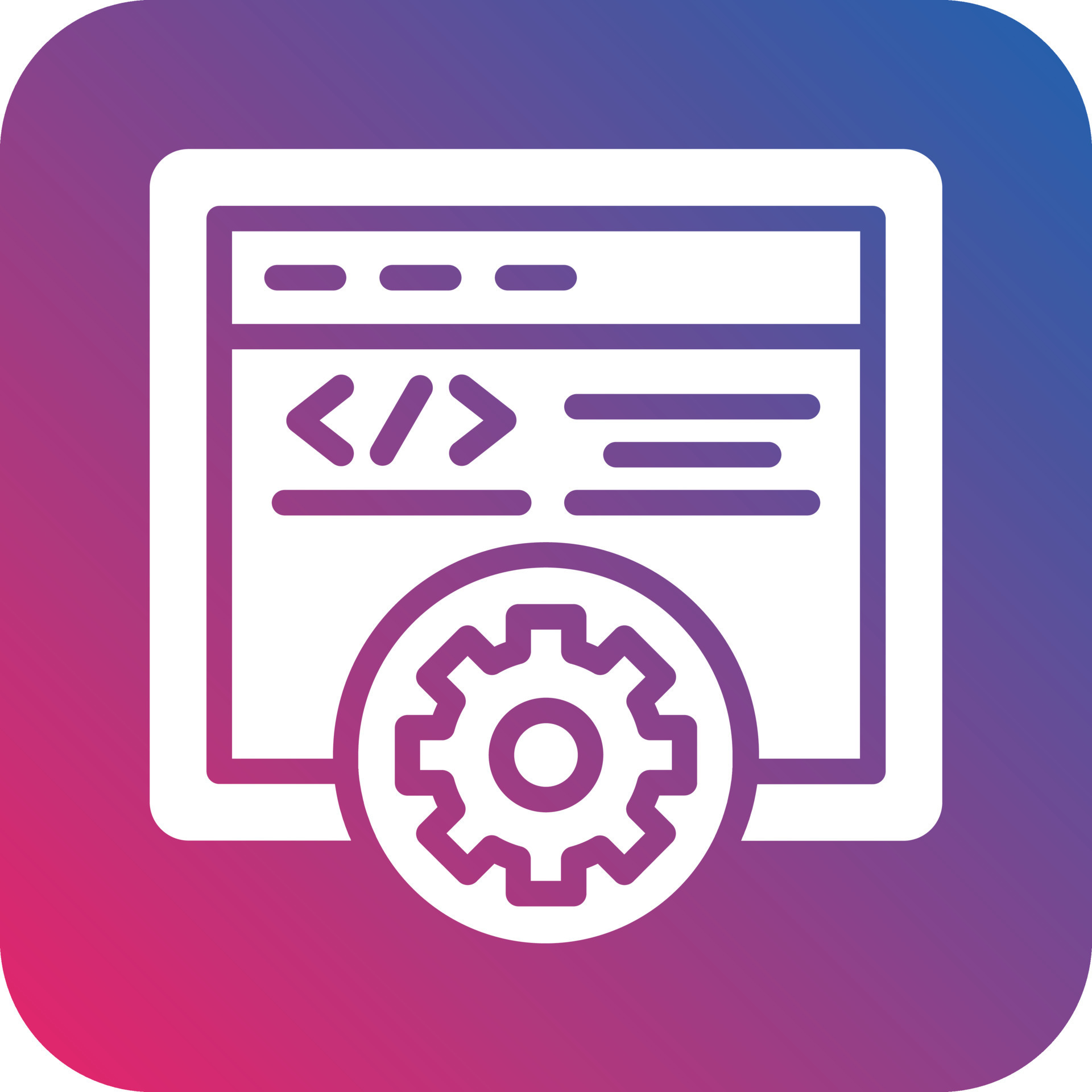 Web Programming Icon Vector Design 22827324 Vector Art At Vecteezy