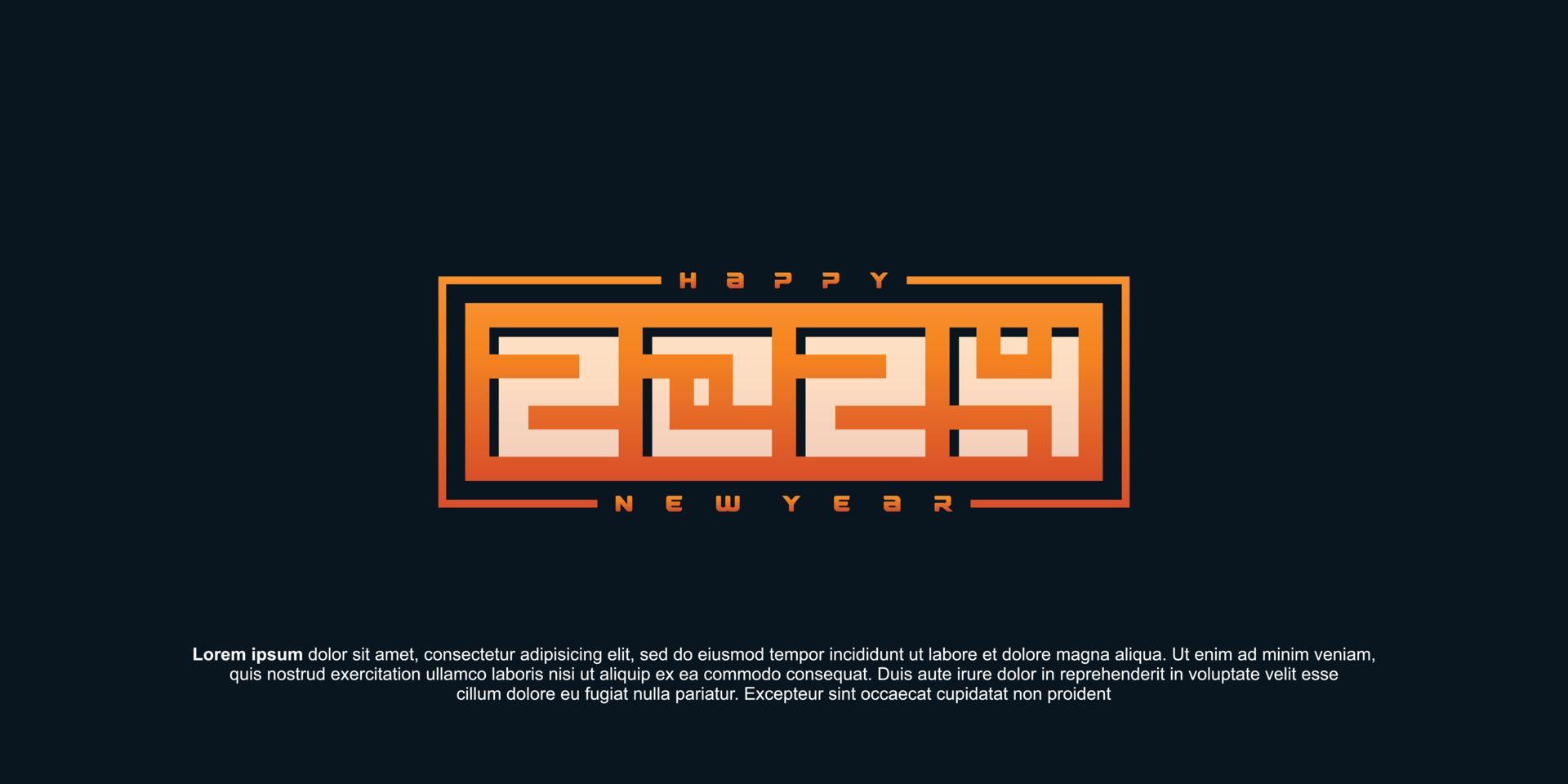 Vector 2023 to 2024 logo text celebration design template suitable for ...