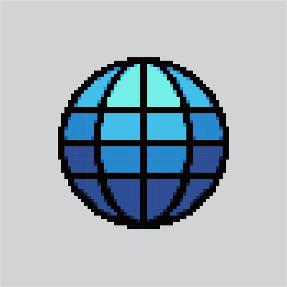 Pixel Art Illustration Web Icon Pixelated Website Icon Globe Website Icon Pixelated For The