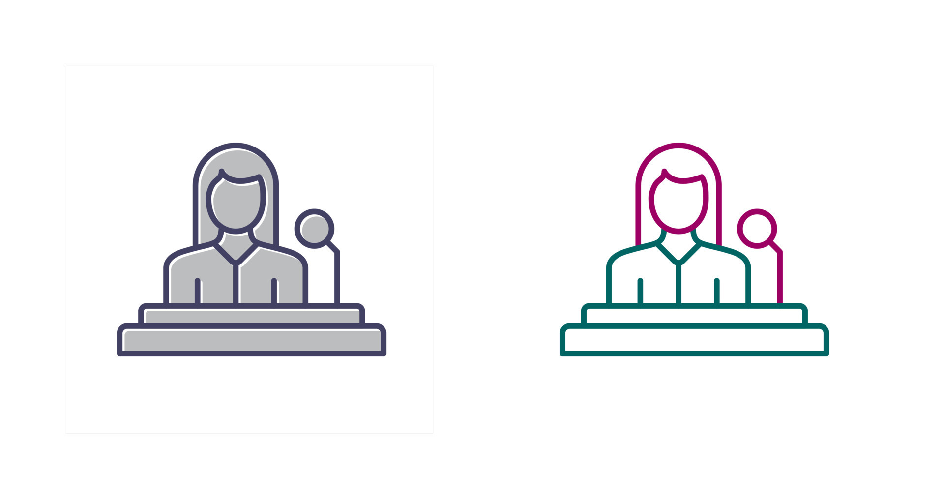 Lectern Vector Icon 22833708 Vector Art at Vecteezy