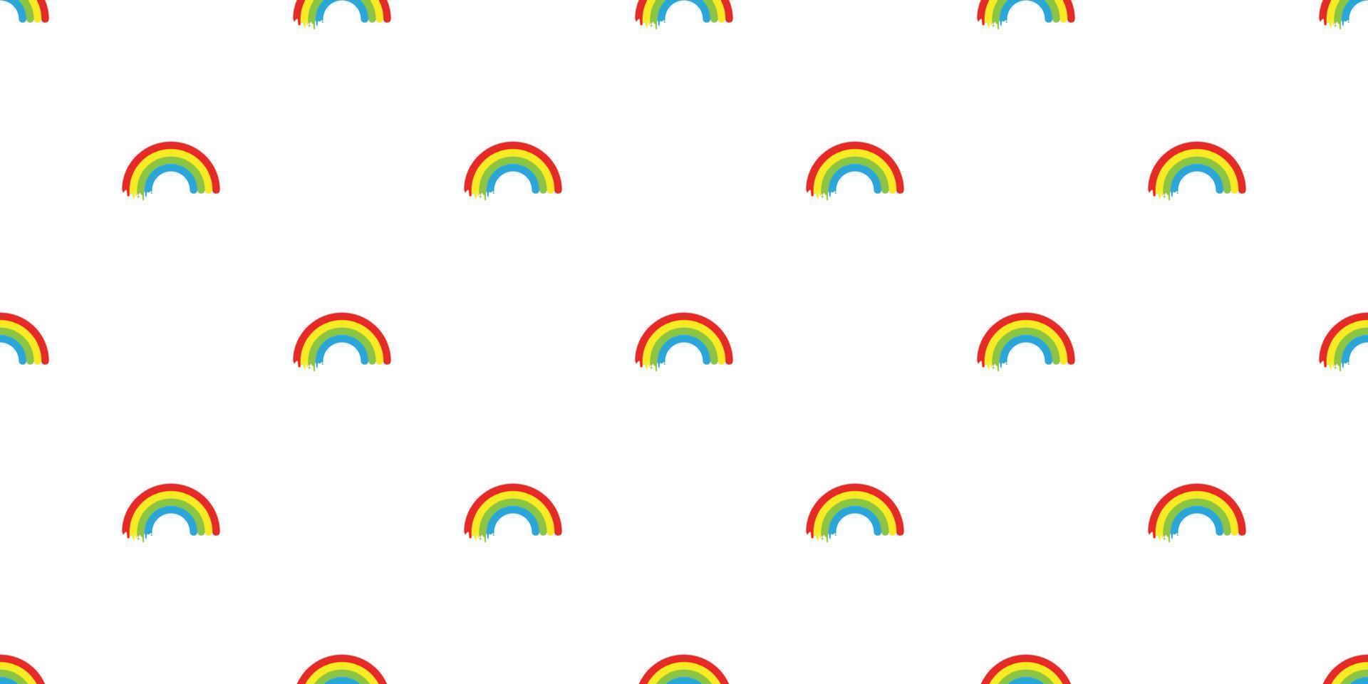 rainbow seamless pattern vector isolated sky icon wallpaper background ...