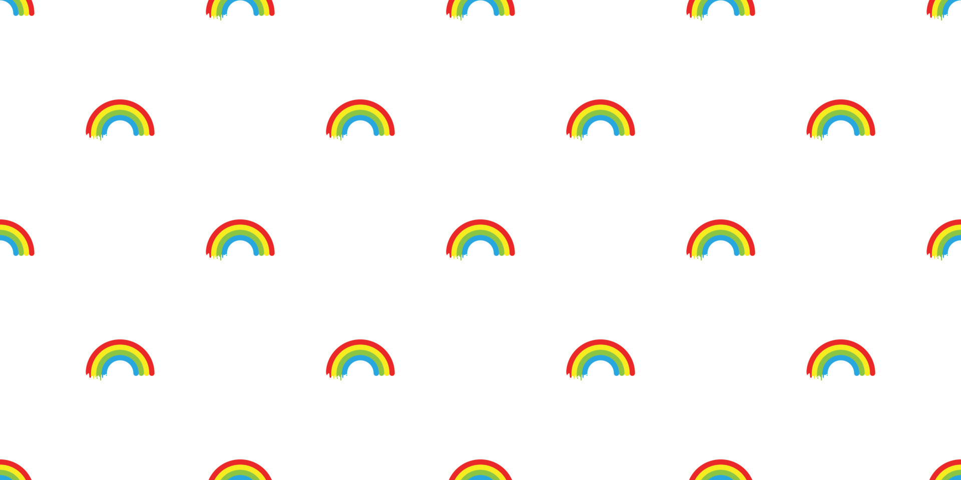 rainbow seamless pattern vector isolated sky icon wallpaper background ...