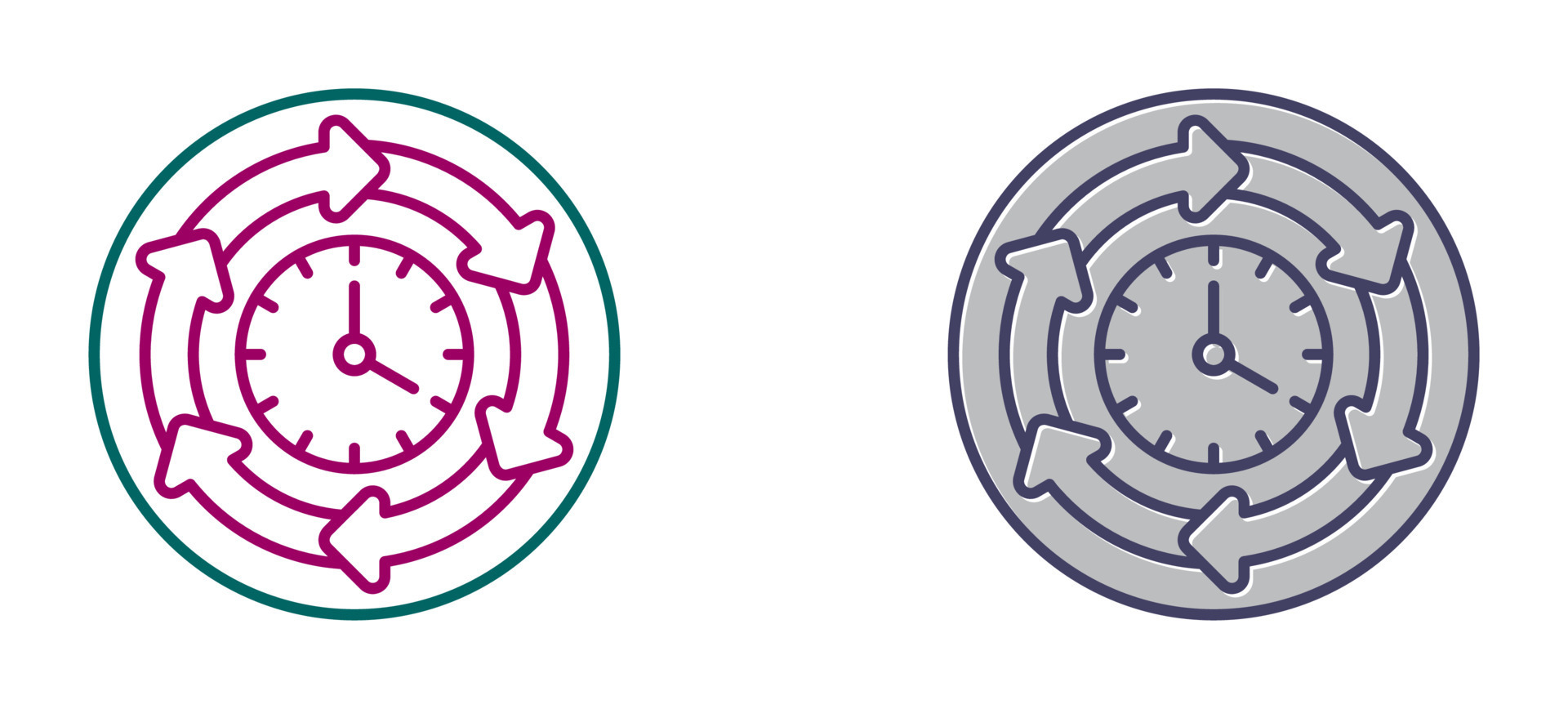 Processing Time Vector Icon 22834247 Vector Art at Vecteezy