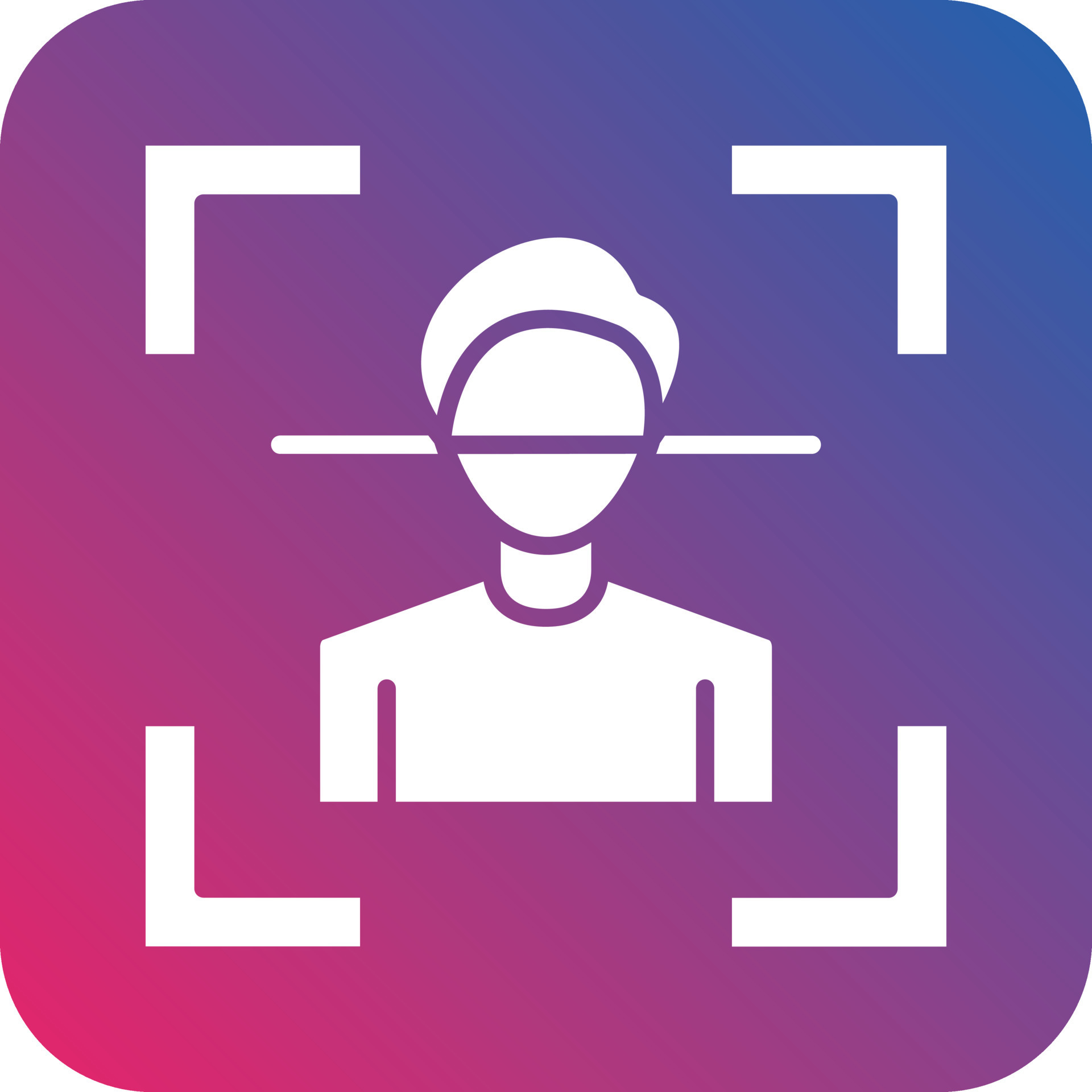 Facial Recognition Icon Vector Design 22840101 Vector Art At Vecteezy