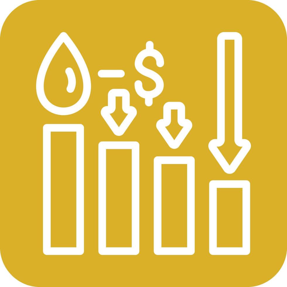 Oil Price Decrease Icon Vector Design 22840486 Vector Art at Vecteezy