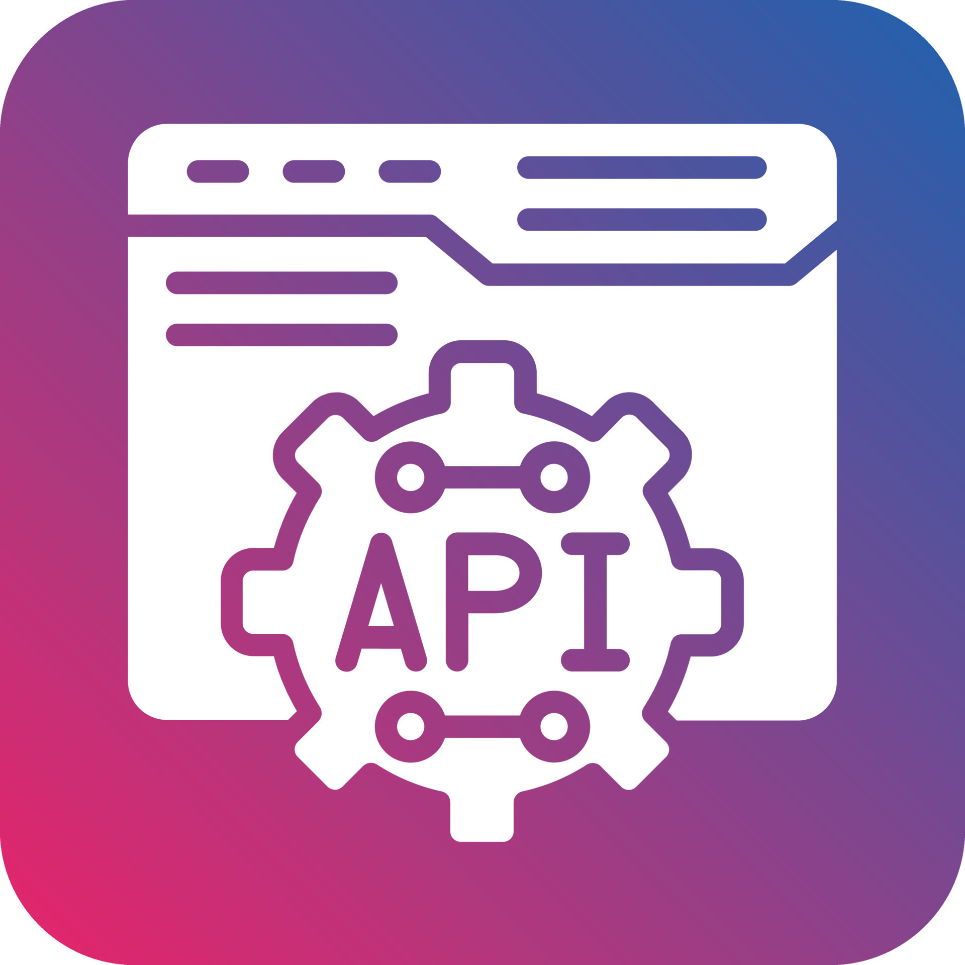 API Icon Vector Design 22844294 Vector Art at Vecteezy