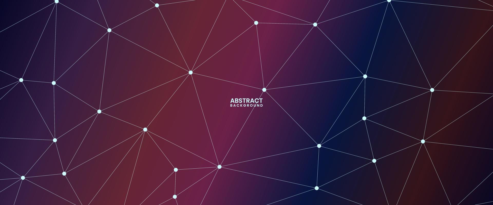 Abstract Dark Colorful Geometric Background With Triangle Shape Pattern And Molecular 22847393