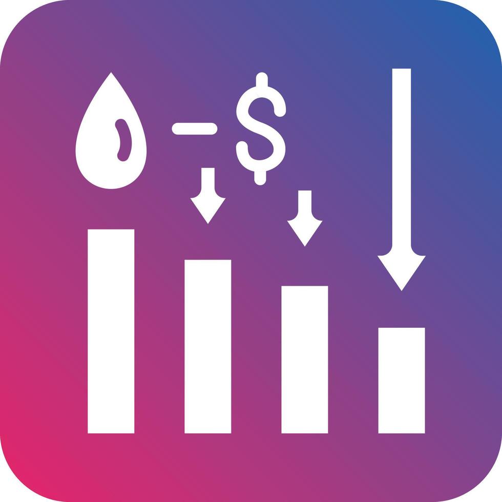 Oil Price Decrease Icon Vector Design 22848457 Vector Art at Vecteezy