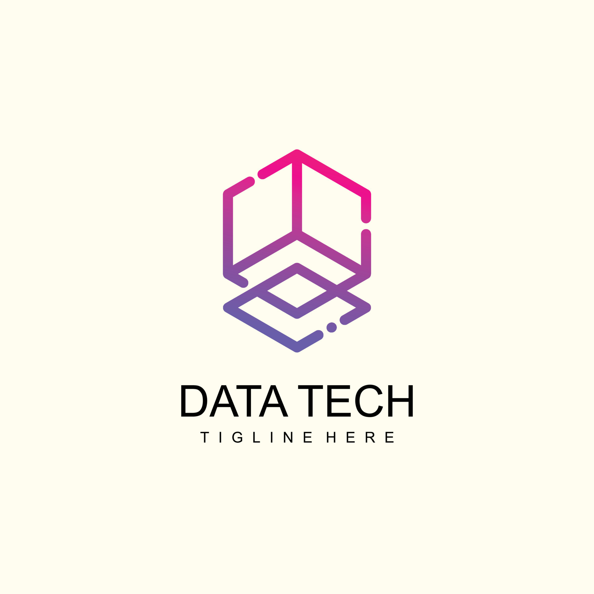 Data Tech Logo Design With Technology Concept Premium Vector 22849797