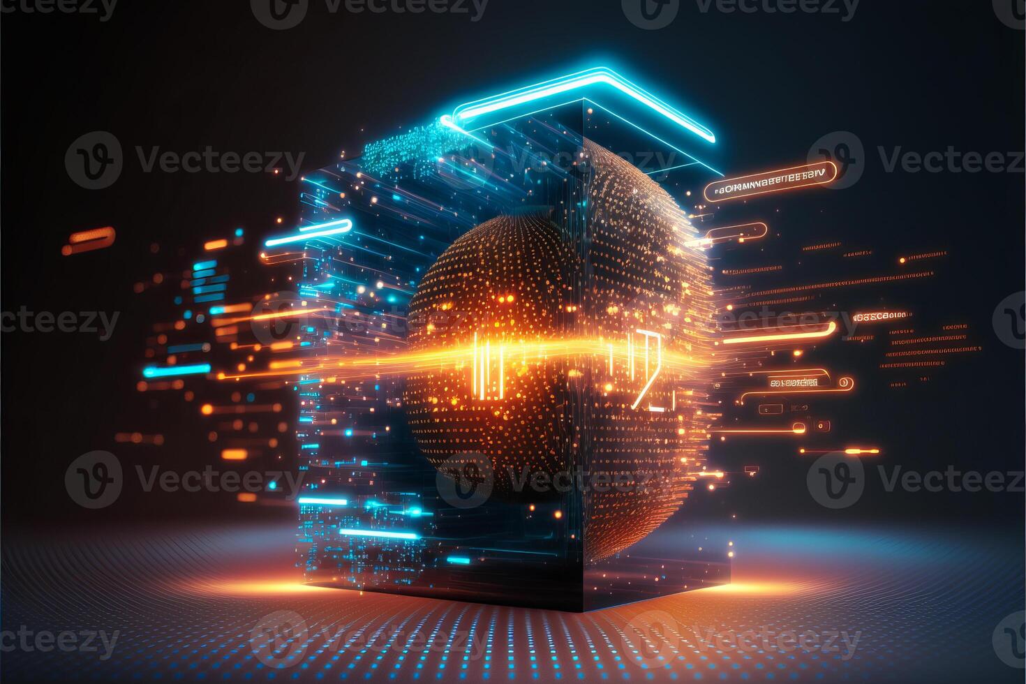 Digital cloud computing technology concept. 22851024 Stock Photo at ... Digital cloud computing technology concept. 22851024 Stock Photo at ...