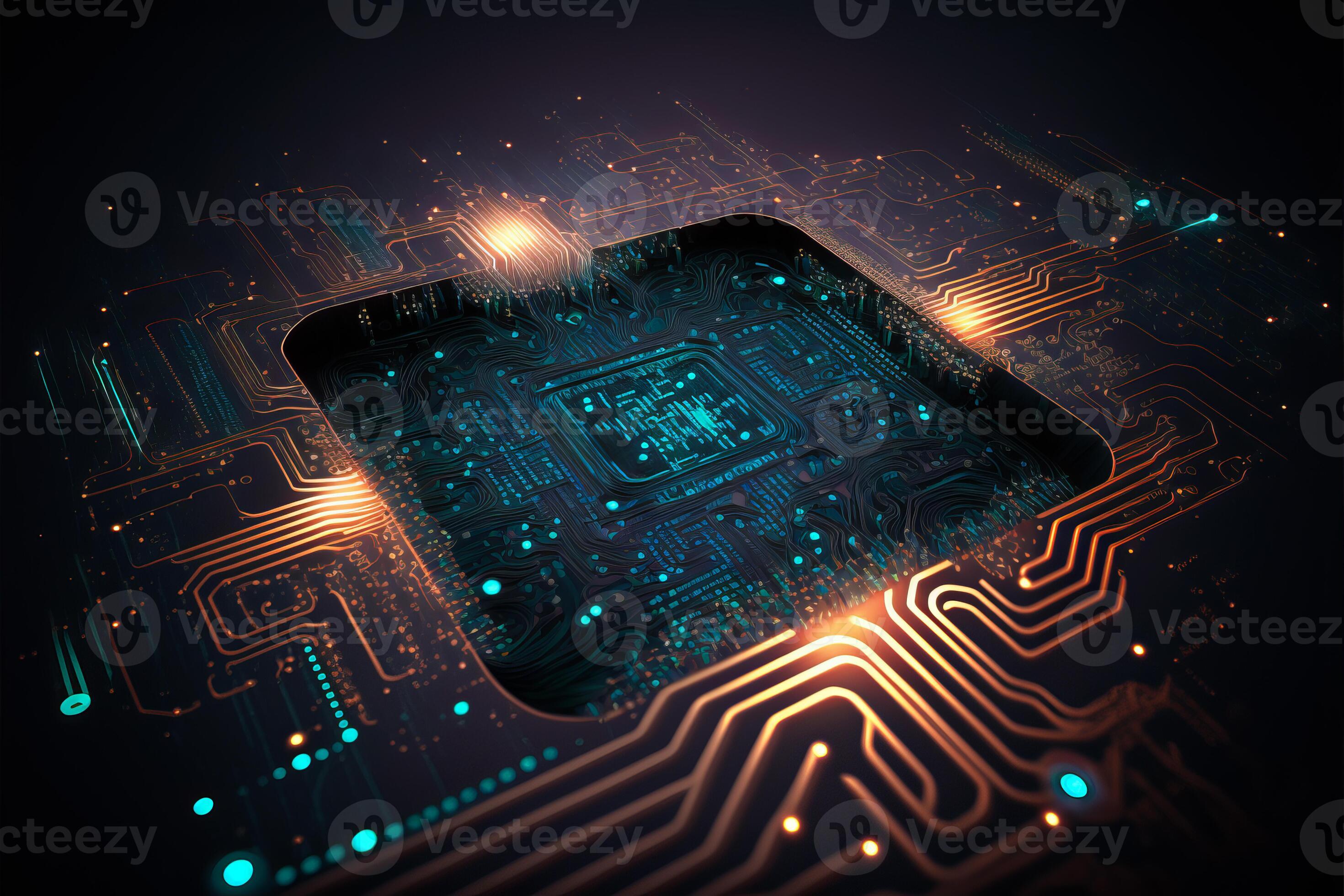 Abstract digital circuit glowing. 22852562 Stock Photo at Vecteezy Abstract digital circuit glowing. 22852562 Stock Photo at Vecteezy