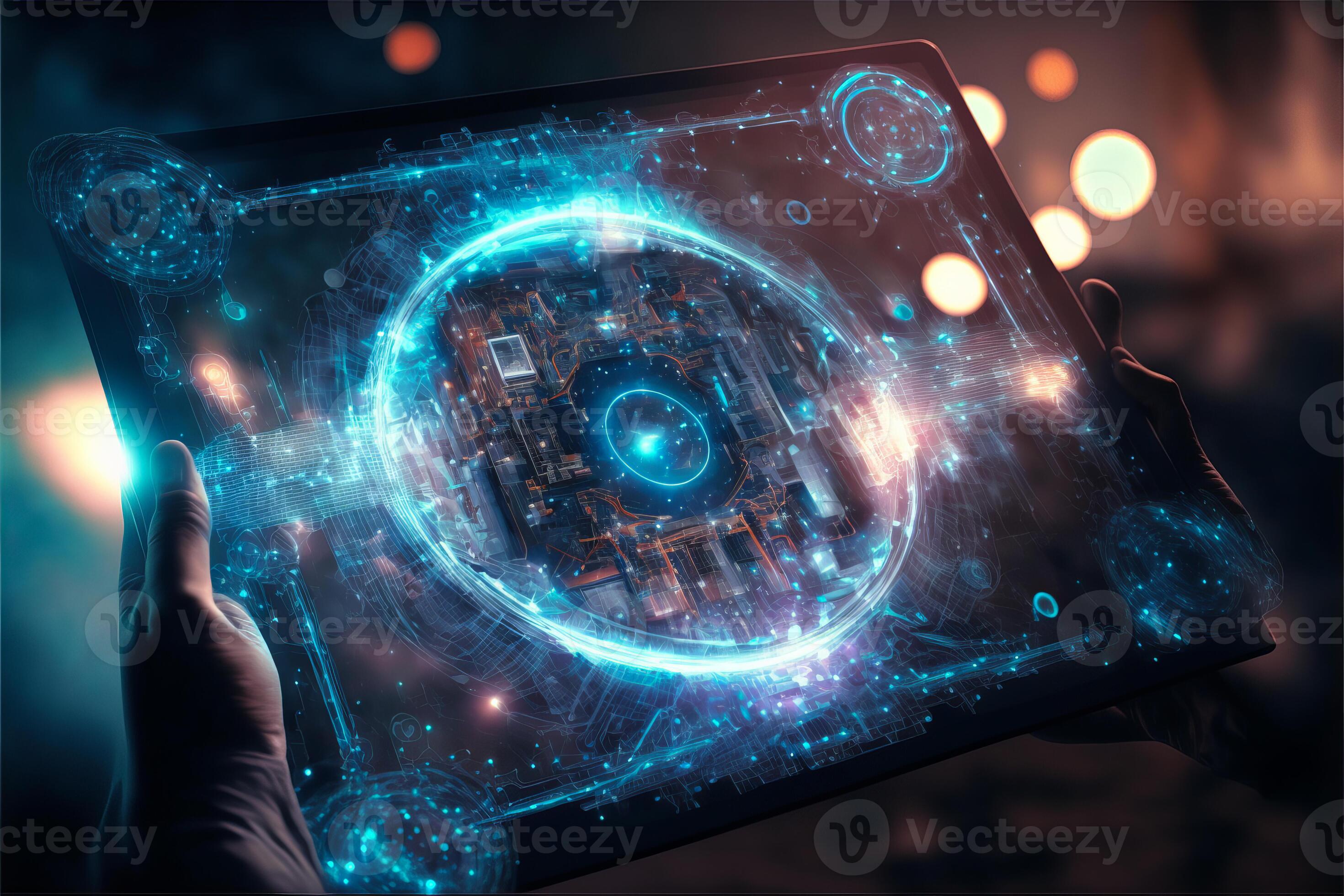 Artificial intelligence digital tablet. 22853428 Stock Photo at Vecteezy