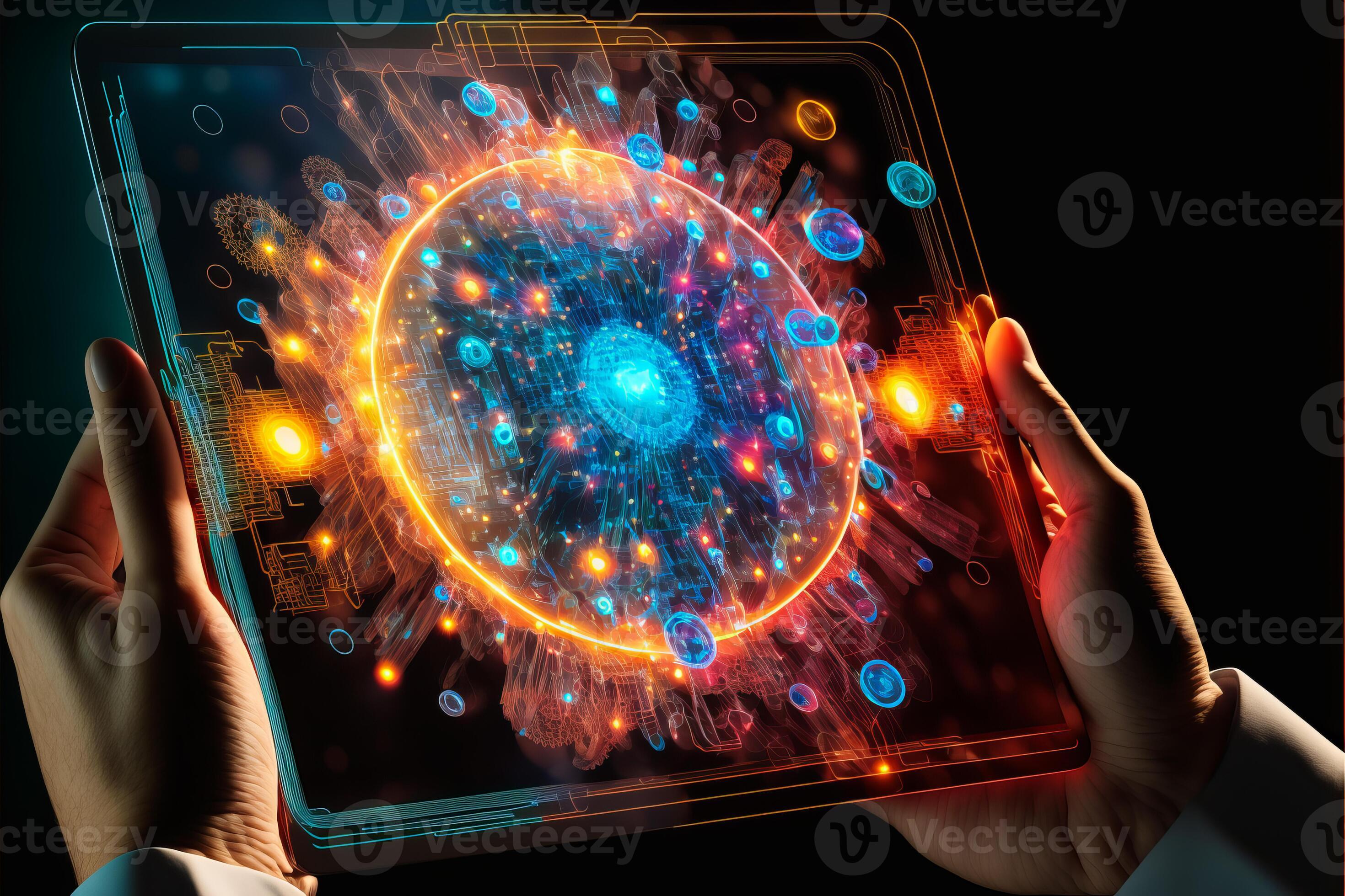 Artificial intelligence digital tablet. 22853590 Stock Photo at Vecteezy