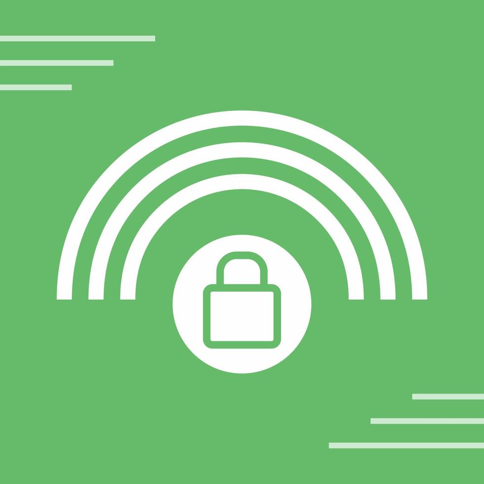 Protected Wifi Vector Icon 22854322 Vector Art At Vecteezy