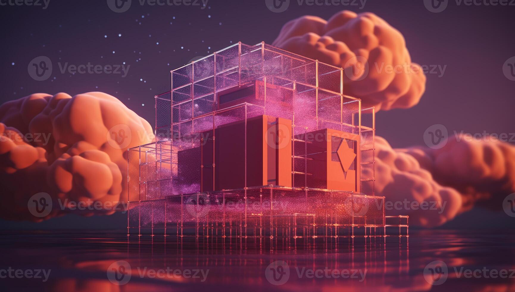 Data Center Server Room Datacenter Big Data Center Cloud Computing Concept 22857344 Stock