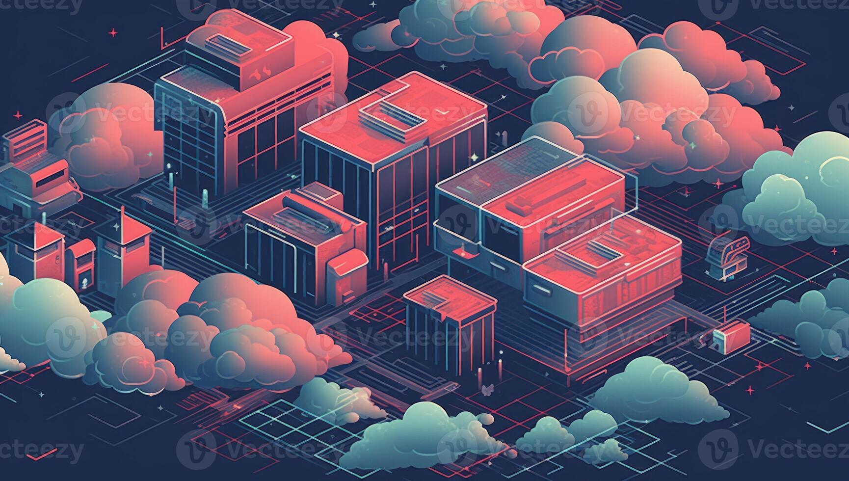 Data Center Server Room Datacenter Big Data Center Cloud Computing
