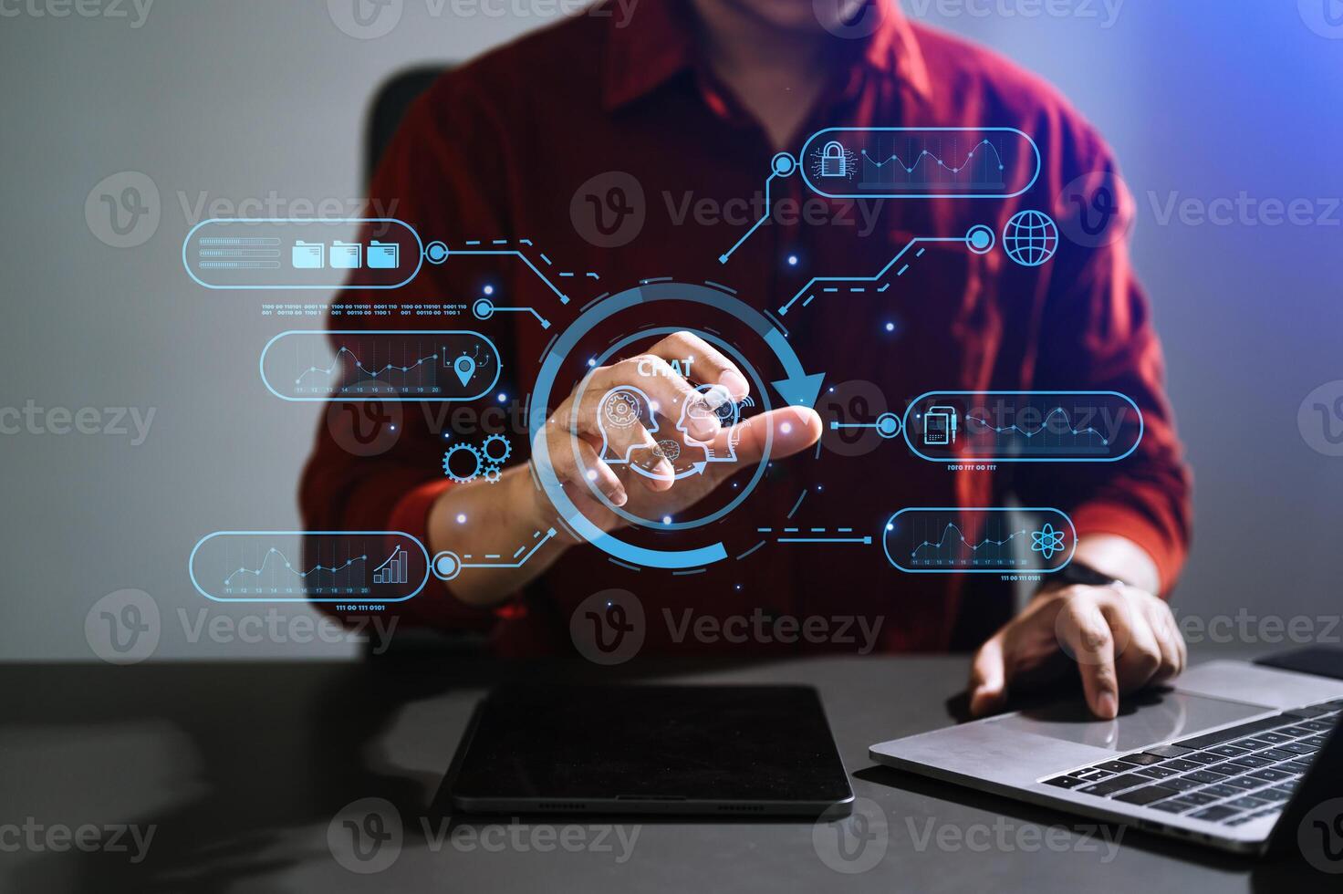 Man And Woman Using Chat Bot In Smartphone Intelligence Ai Chat With Ai Artificial Intelligence