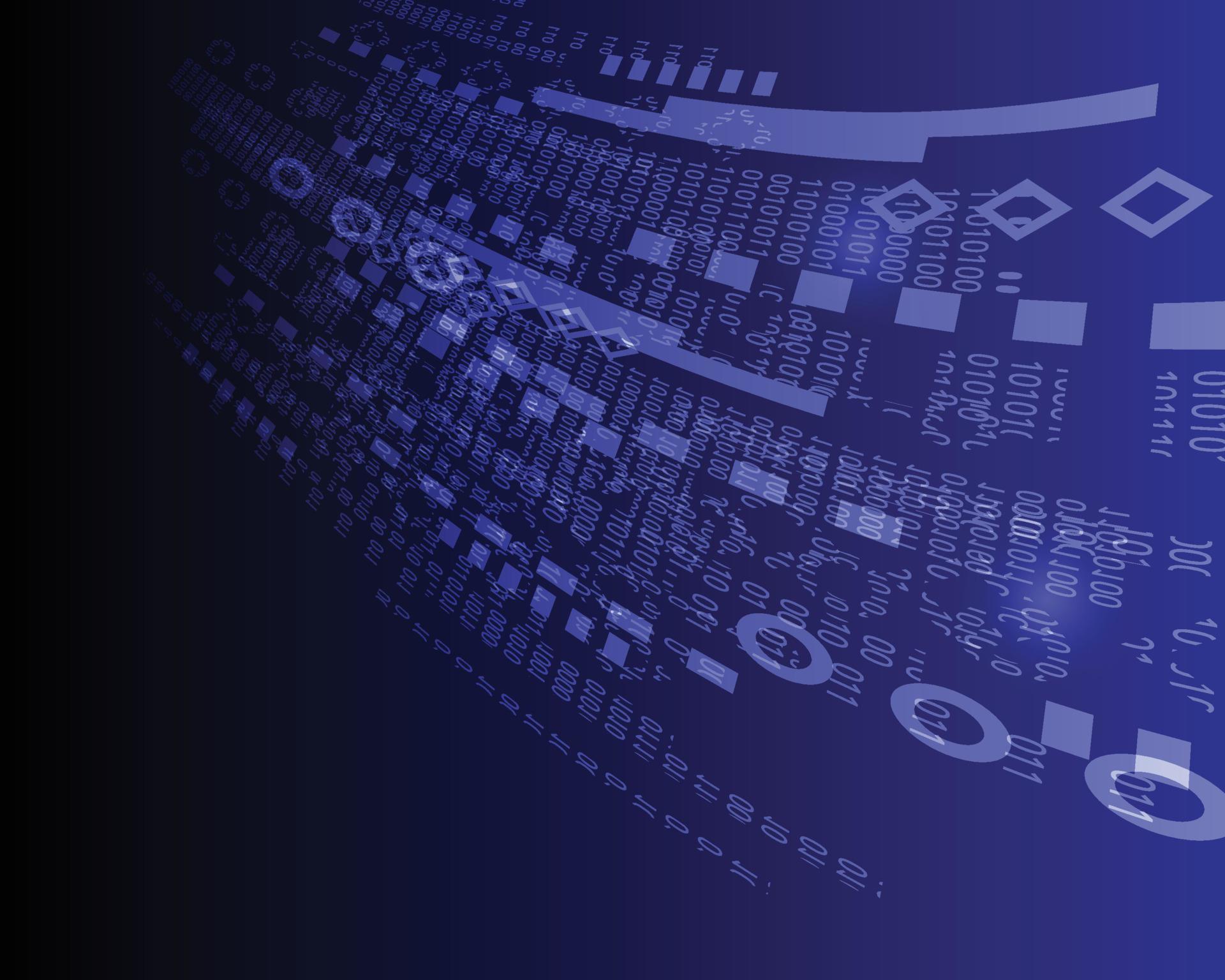 blue network light code and data security abstract technology ...