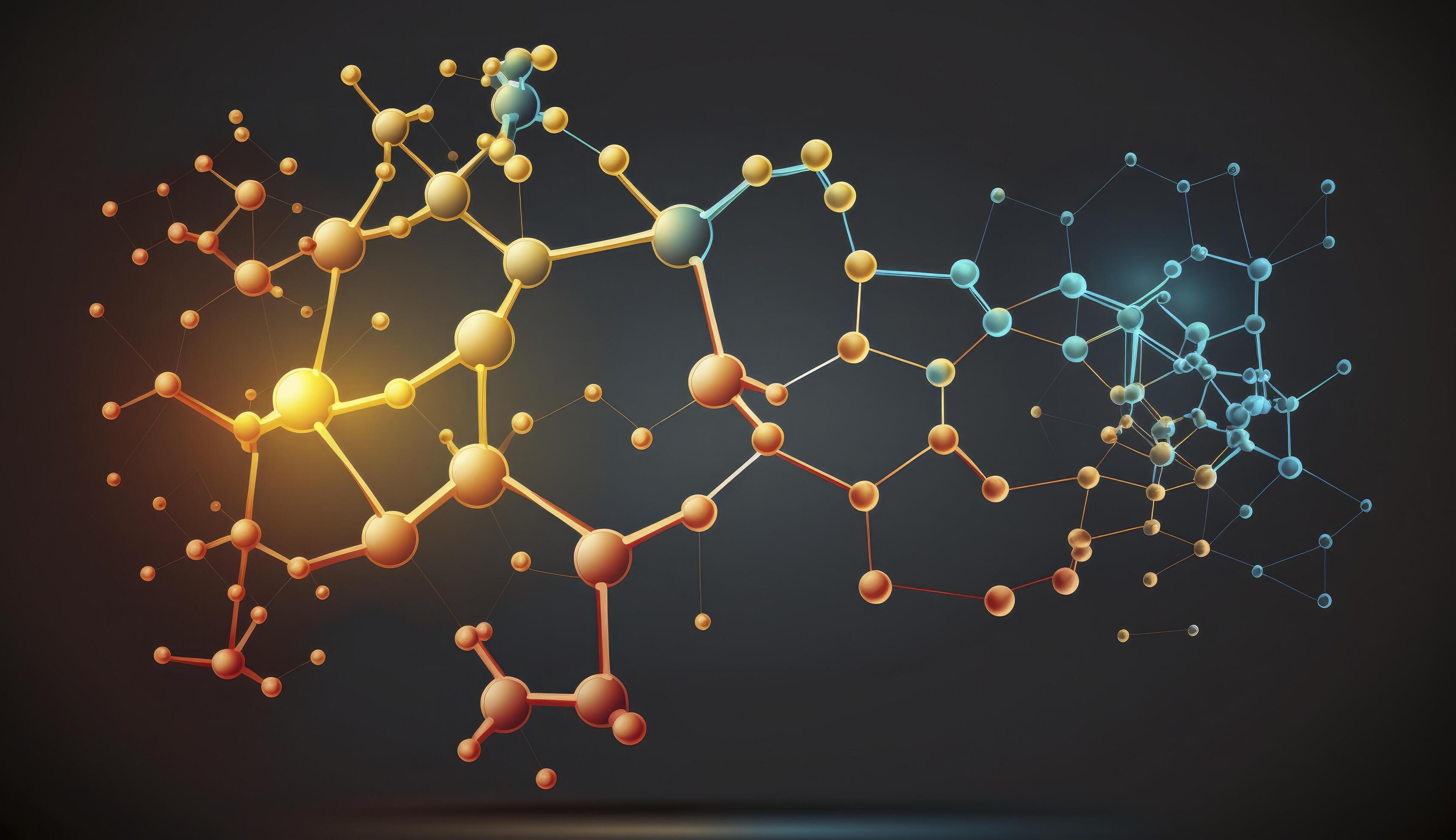 Vector Molecule Background Genetic And Chemical Compounds Molecule Connection Backgrounds