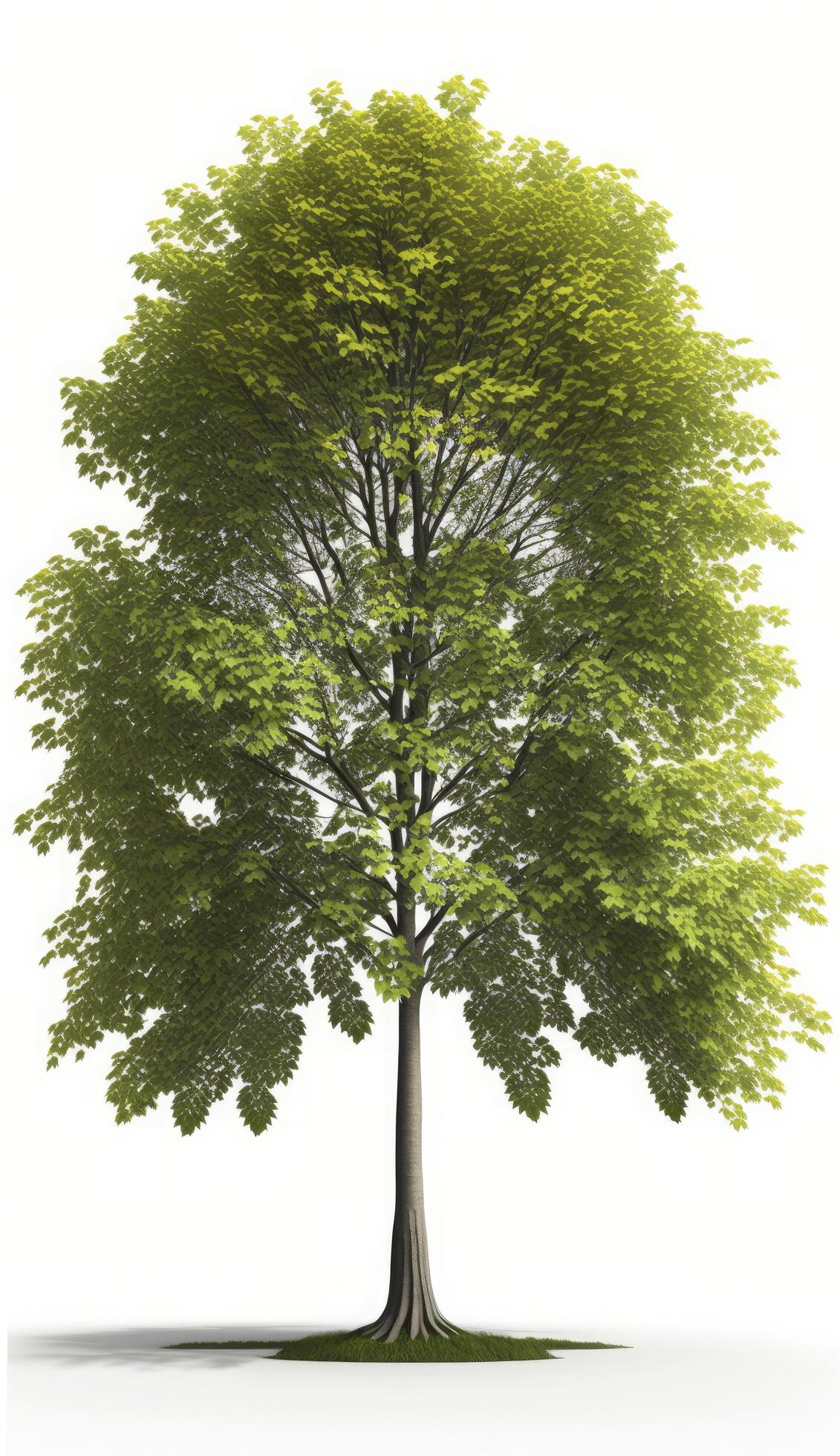 American beech trees, 3d rendering, for illustration, digital ...